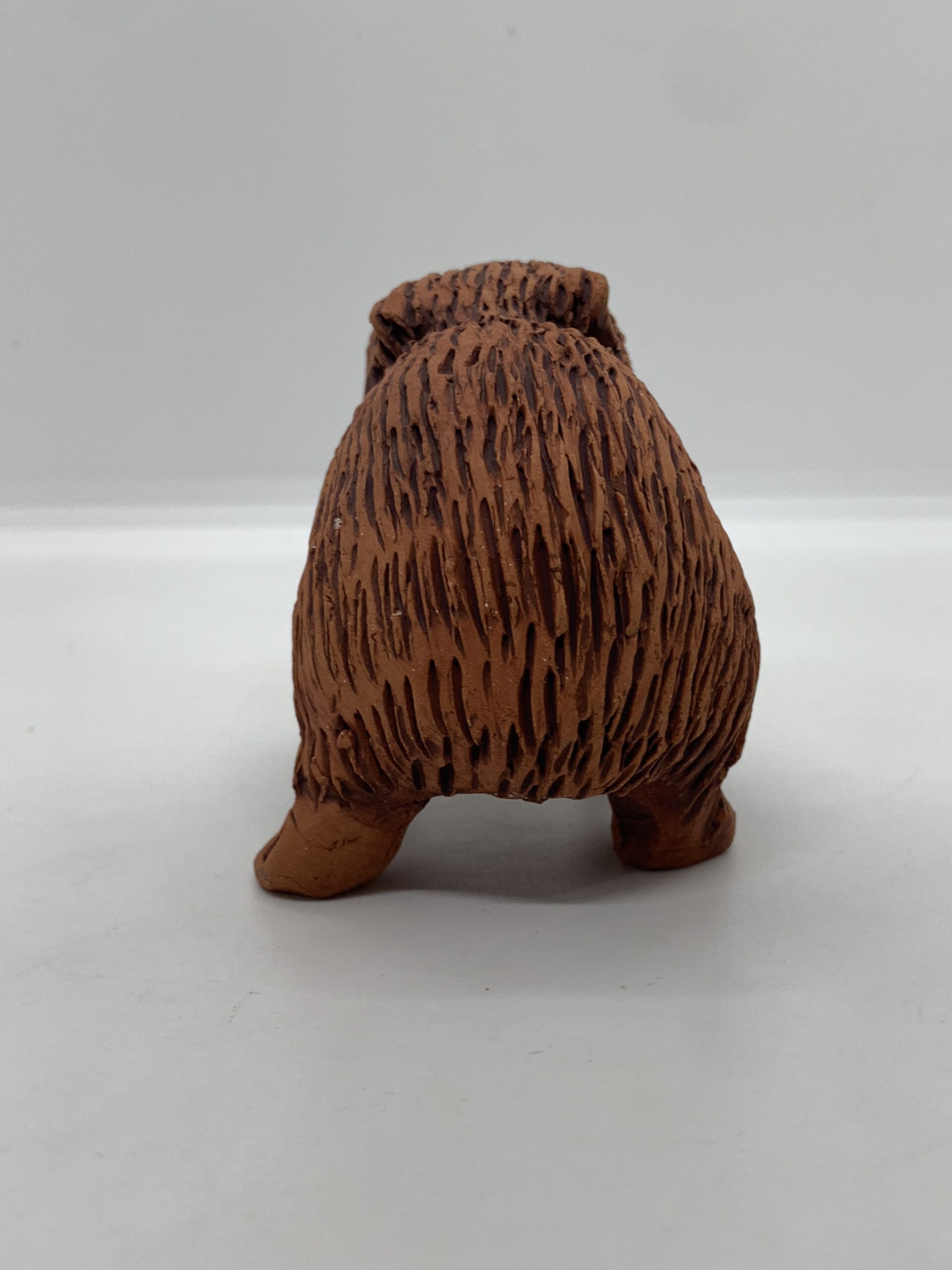 Pottery Wombat - stamped Handmade Australia - 9cm long - Vintage Keepsakes