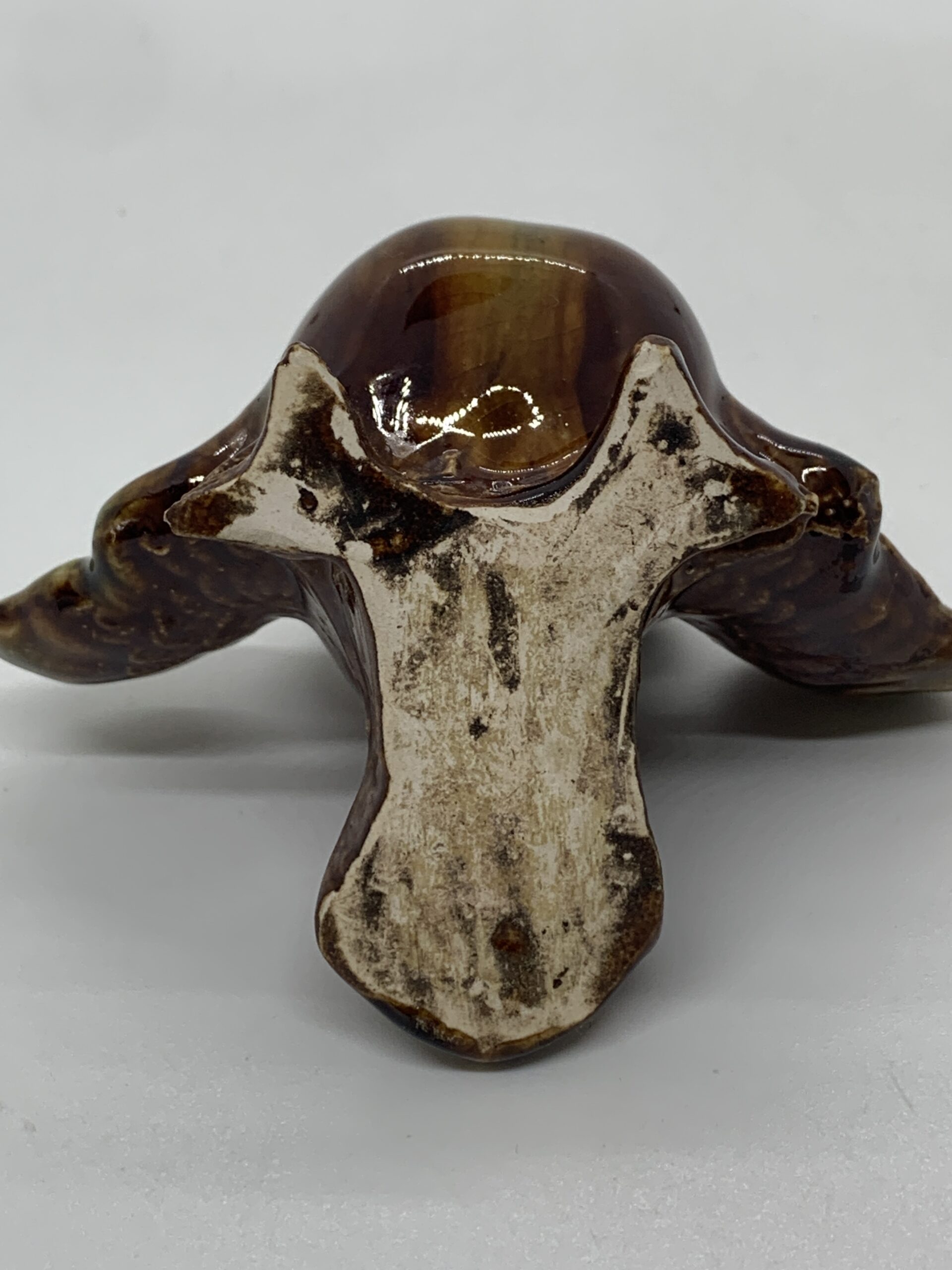 Small Pottery Bird Beak Open 8cm - Vintage Keepsakes