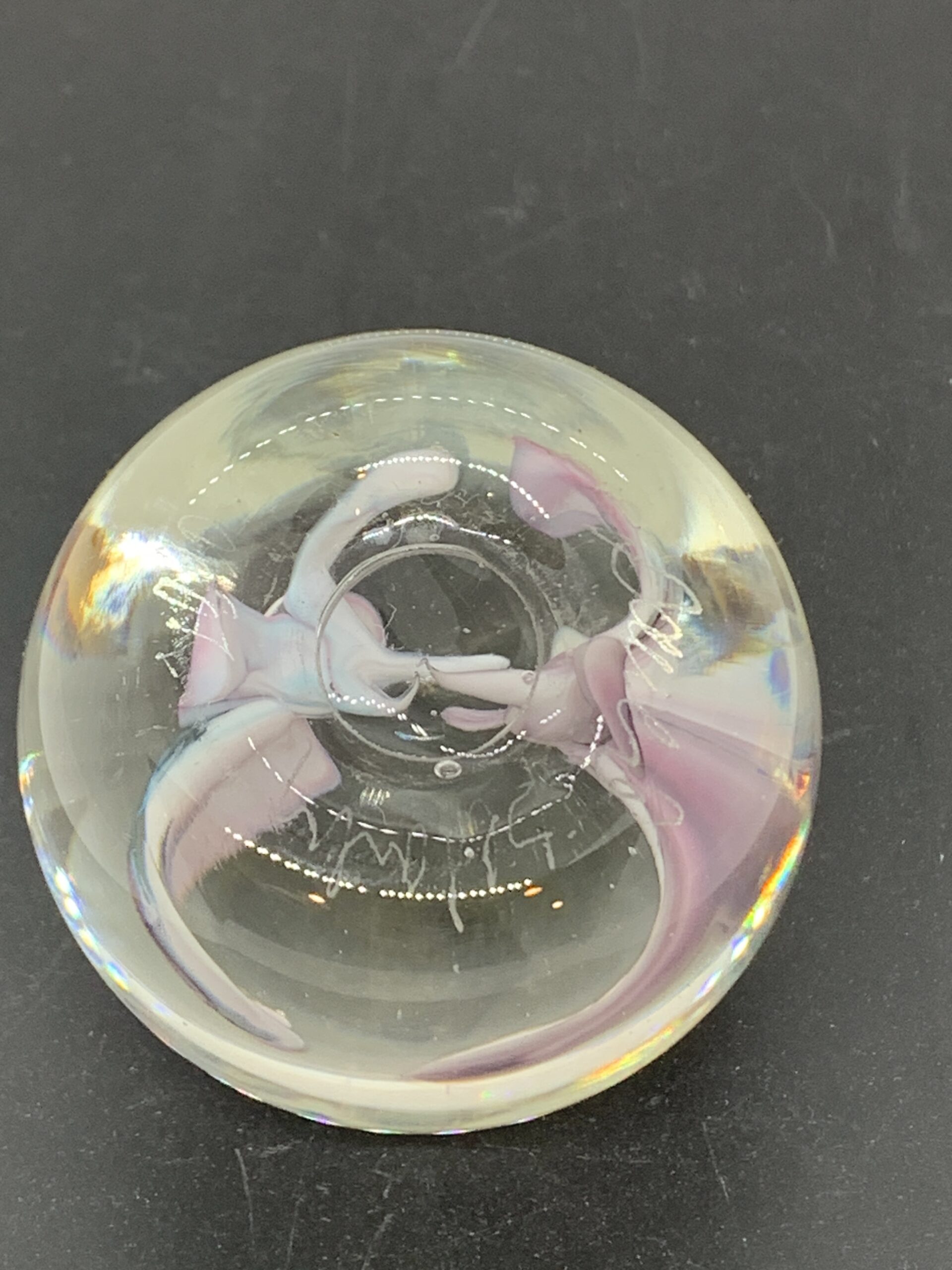 Pauline Delaney Orchid Paperweight 5cm - Vintage Keepsakes