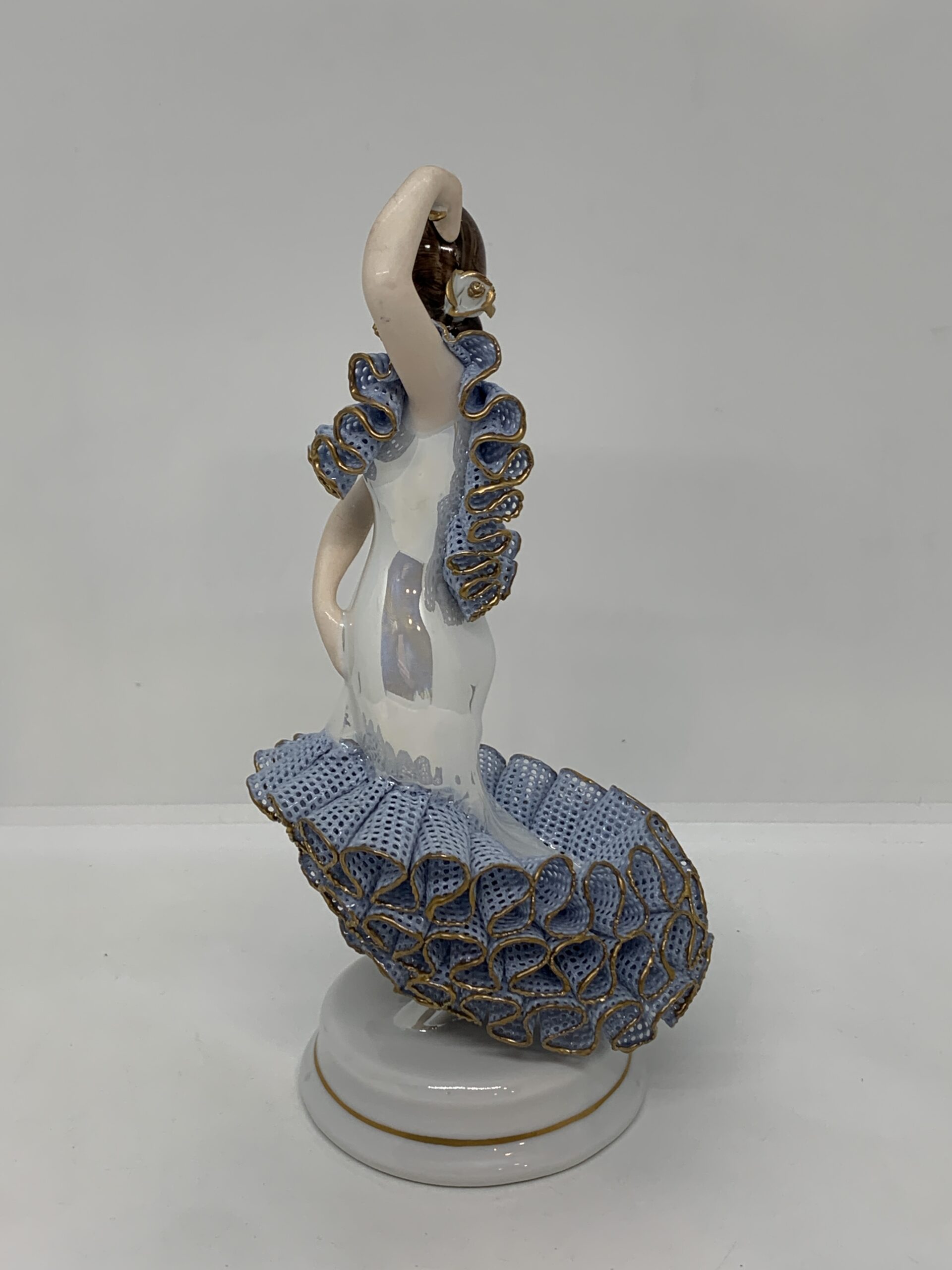Apulum Fine Porcelain Dancing Lady Figure 23cm - Vintage Keepsakes