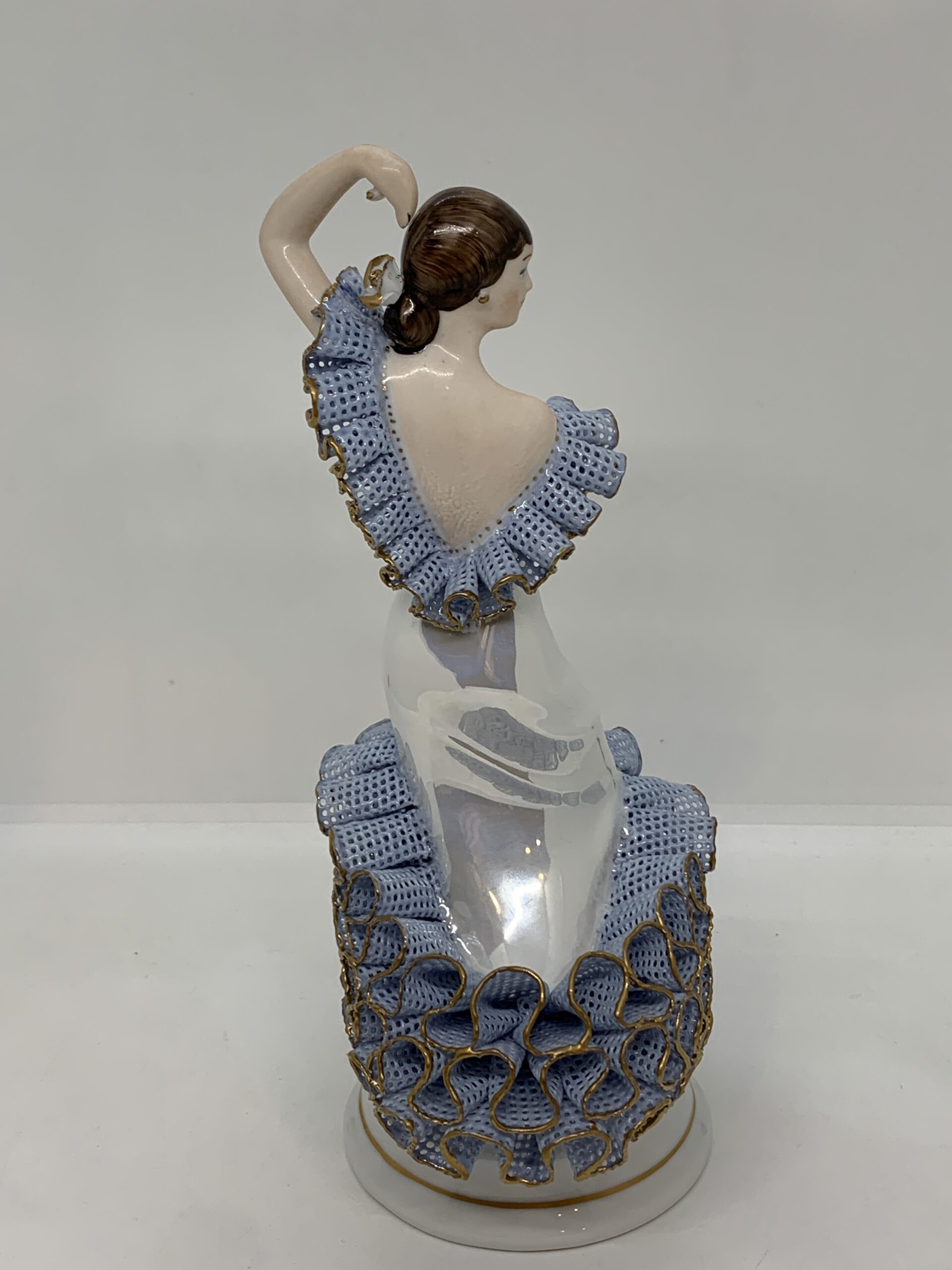 Apulum Fine Porcelain Dancing Lady Figure 23cm - Vintage Keepsakes