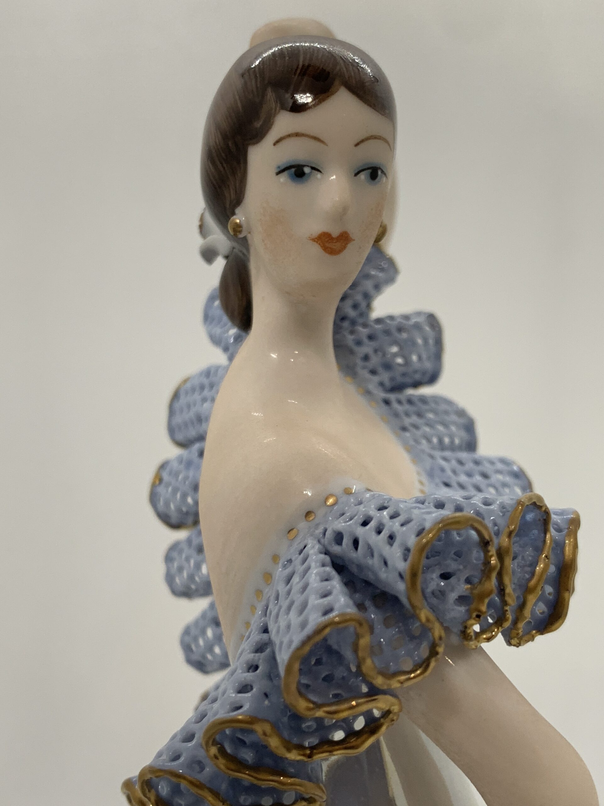 Apulum Fine Porcelain Dancing Lady Figure 23cm - Vintage Keepsakes