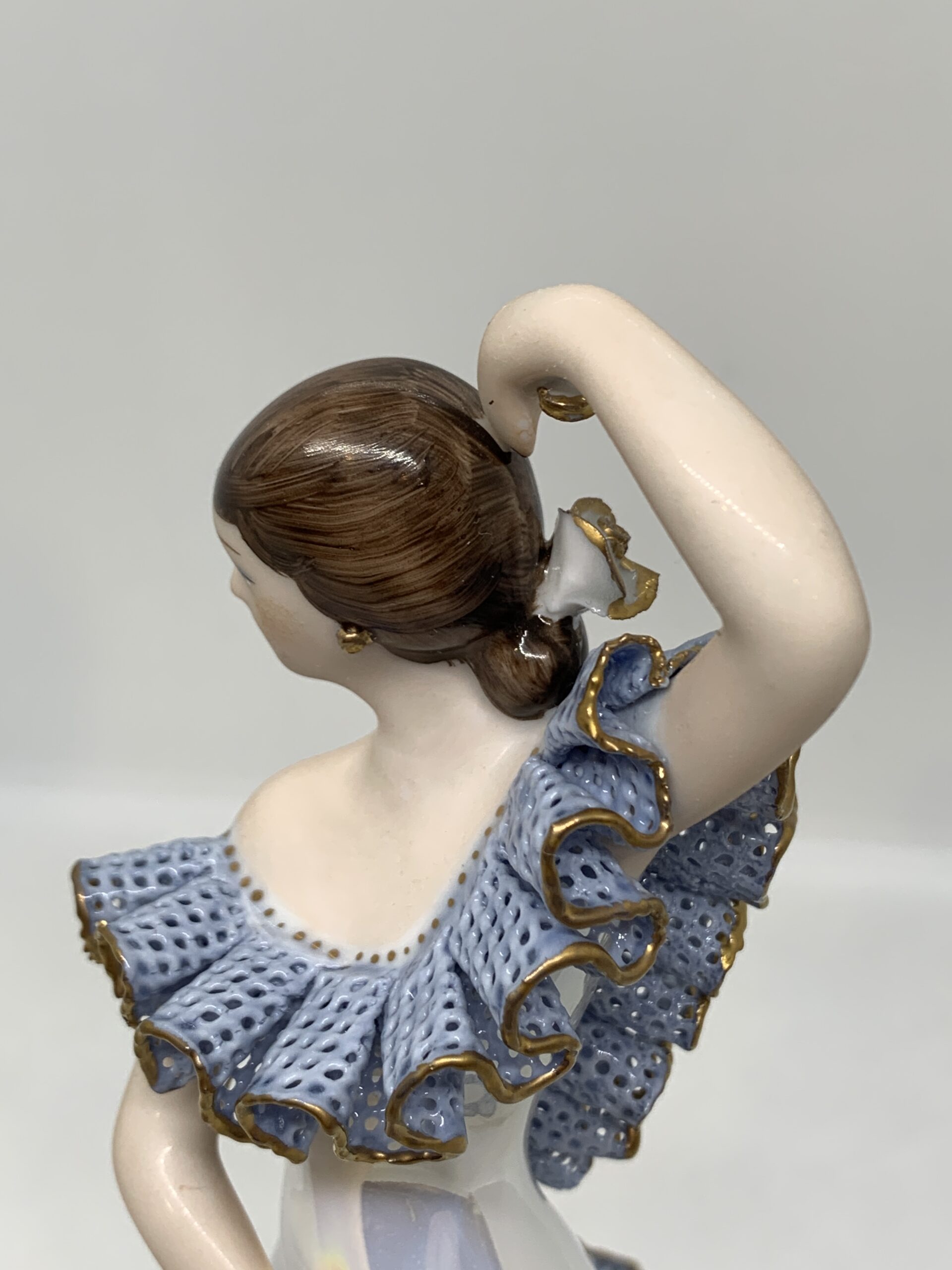 Apulum Fine Porcelain Dancing Lady Figure 23cm - Vintage Keepsakes