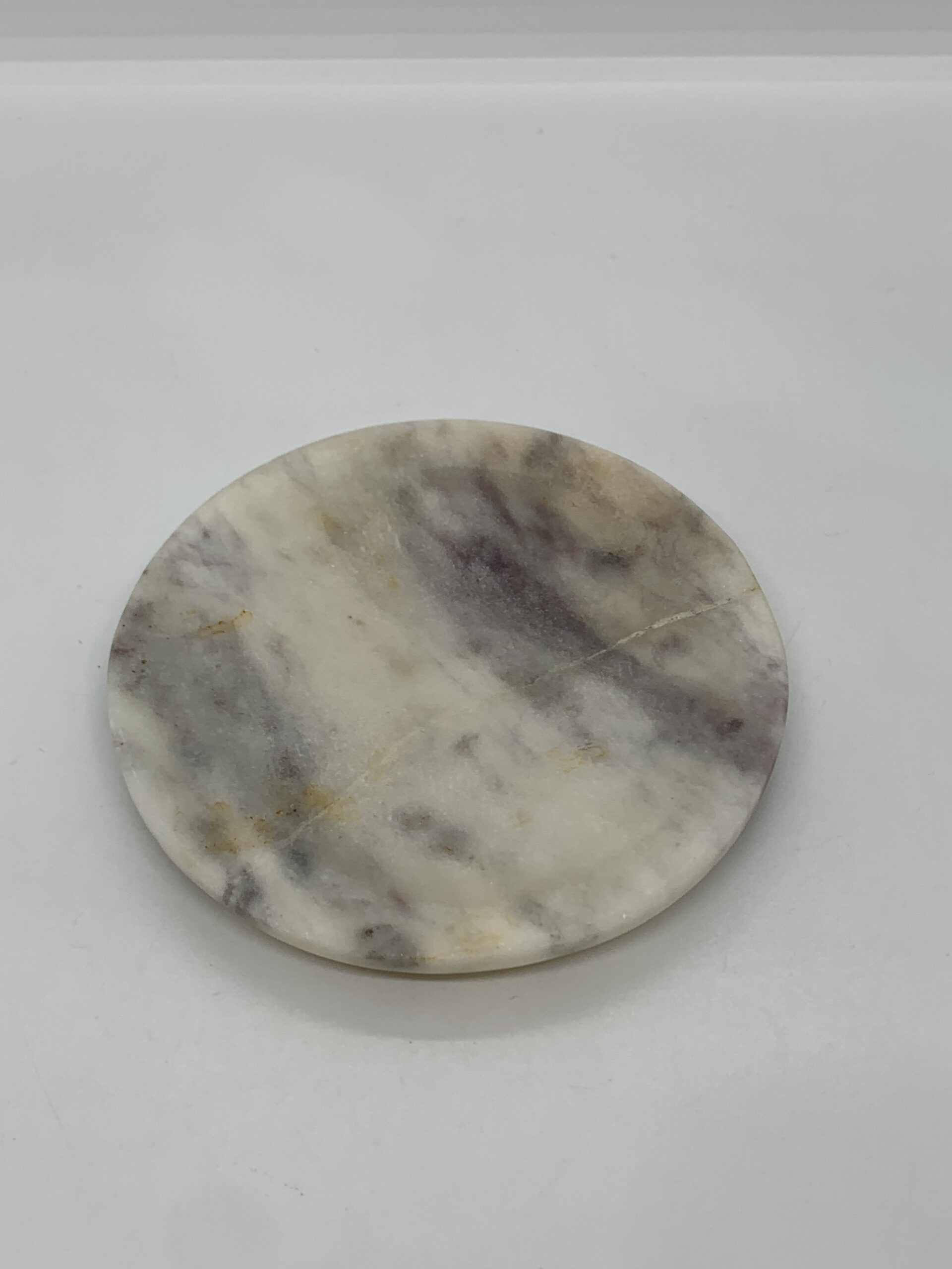 Marble Basics 100% Marble Round Dish 12cm - Vintage Keepsakes