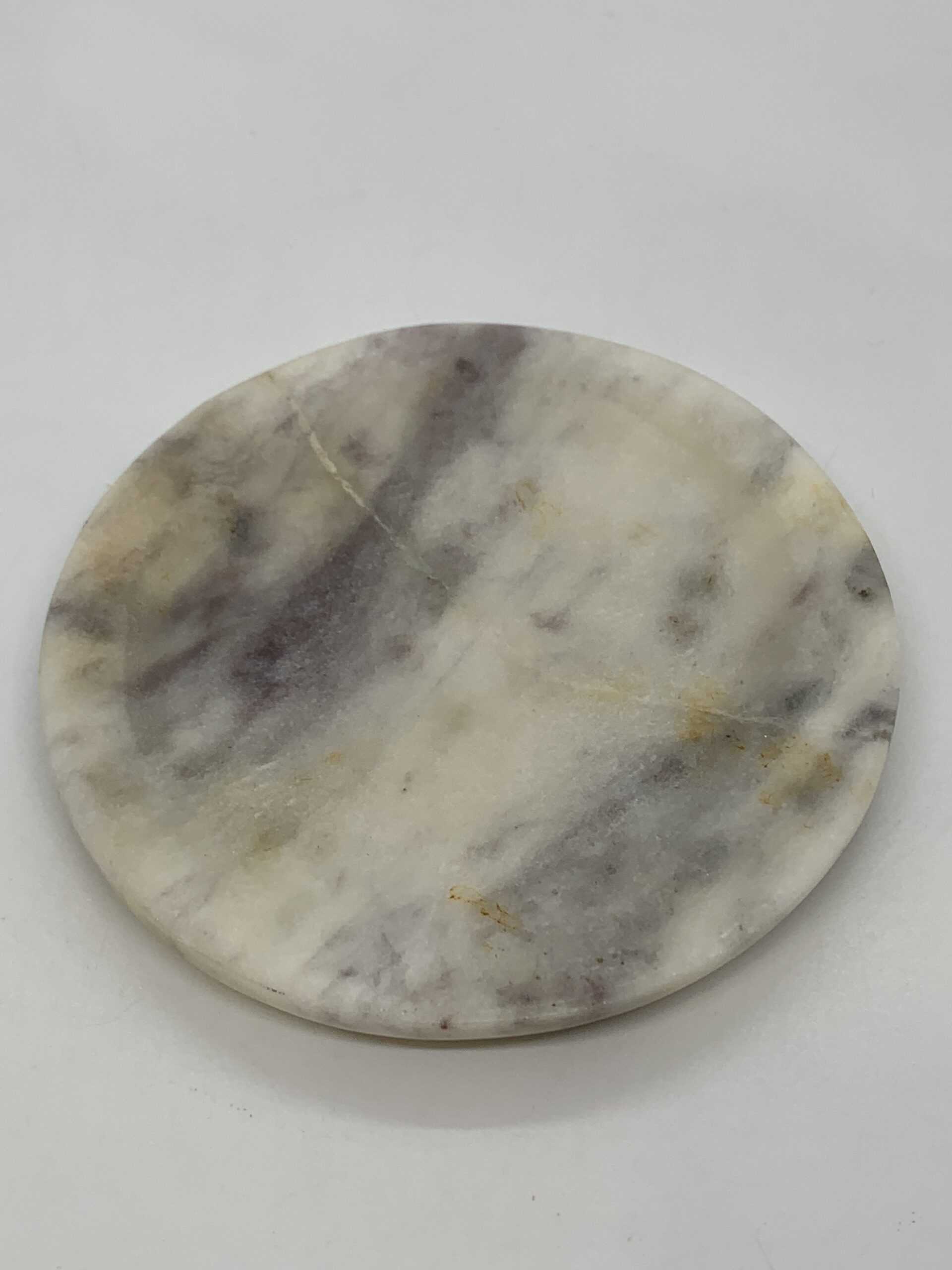 Marble Basics 100% Marble Round Dish 12cm - Vintage Keepsakes