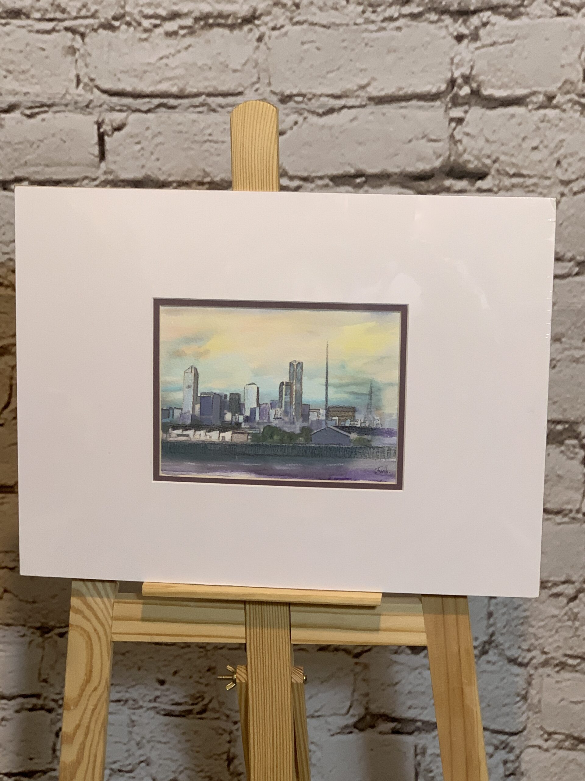 Jennifer Webb - Melbourne from Footscray Rd 1999 (unframed) 30x40cm ...