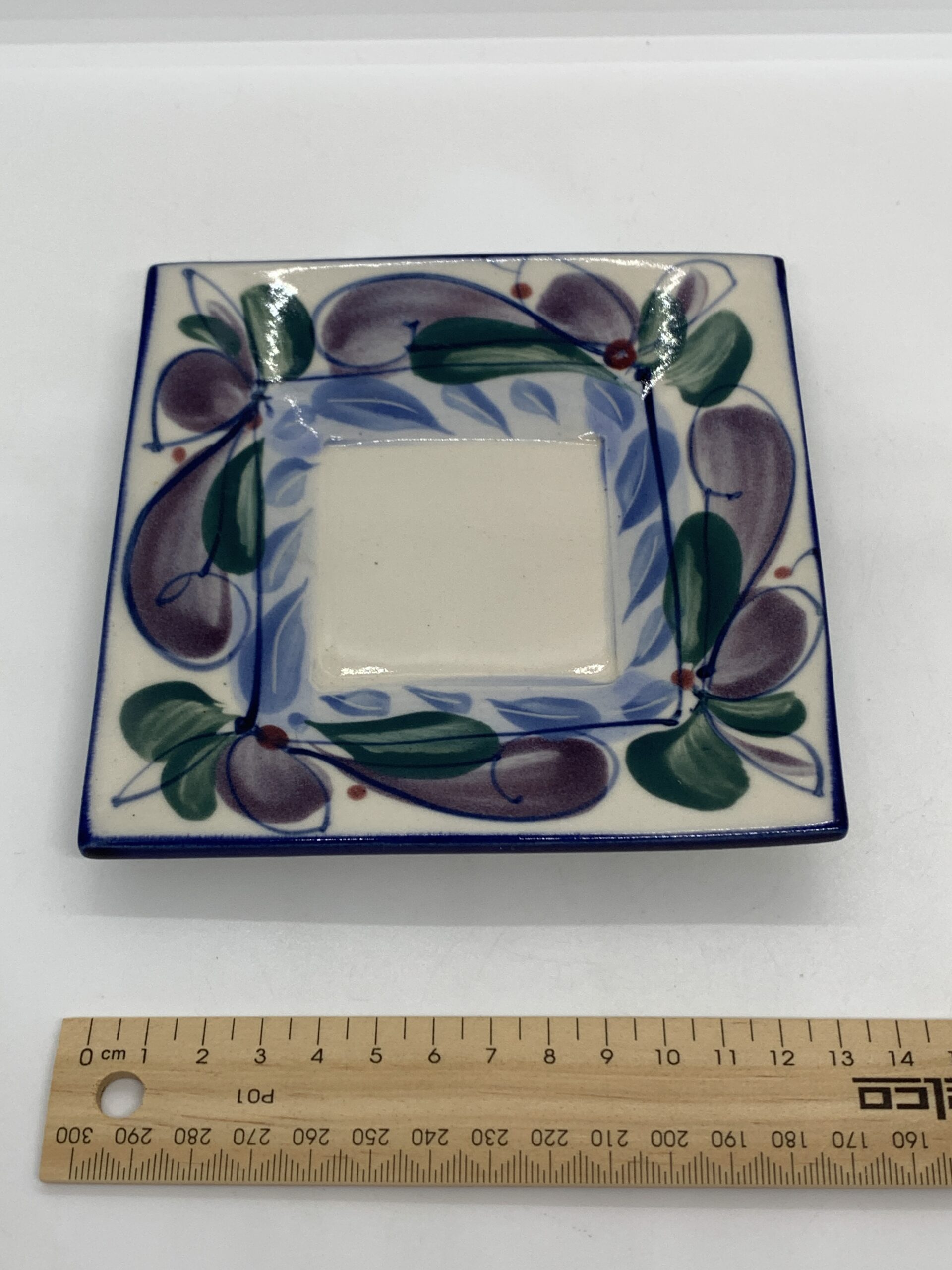 Kevin Boyd Square Pottery Dish 14cm - Vintage Keepsakes