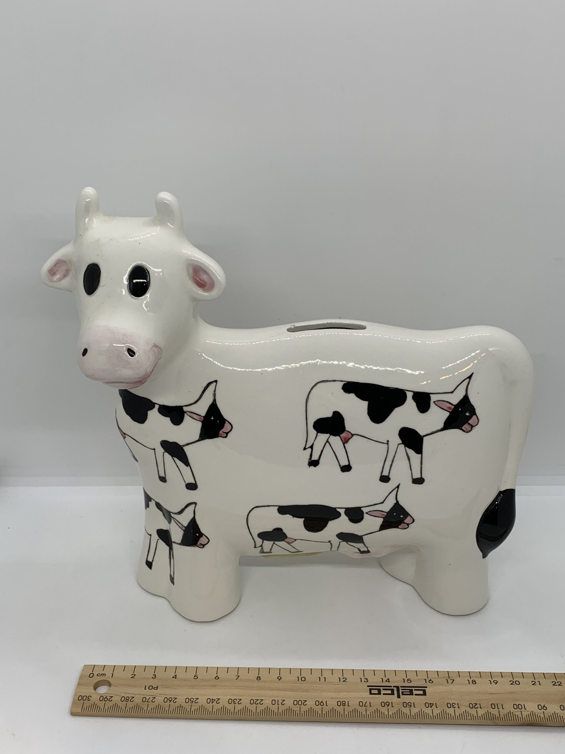 Cow Money Box 21cm - Vintage Keepsakes