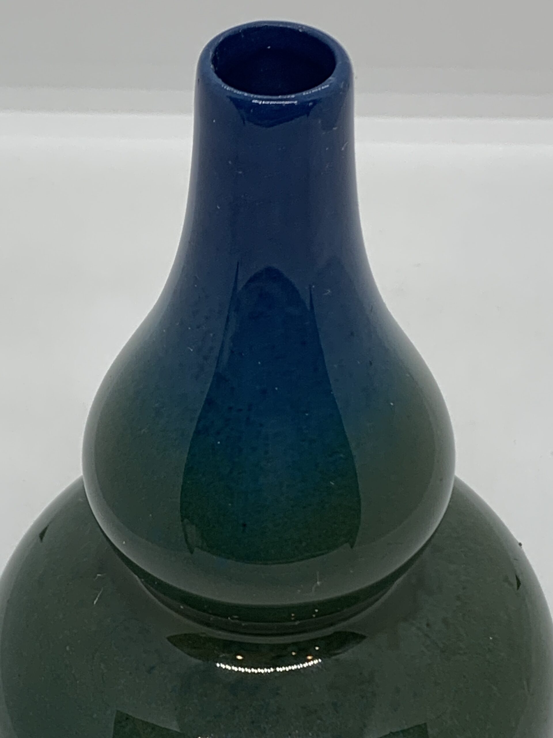 Royal Doulton Titanian Ware Blue Green Color Waisted Vase 16cm ...