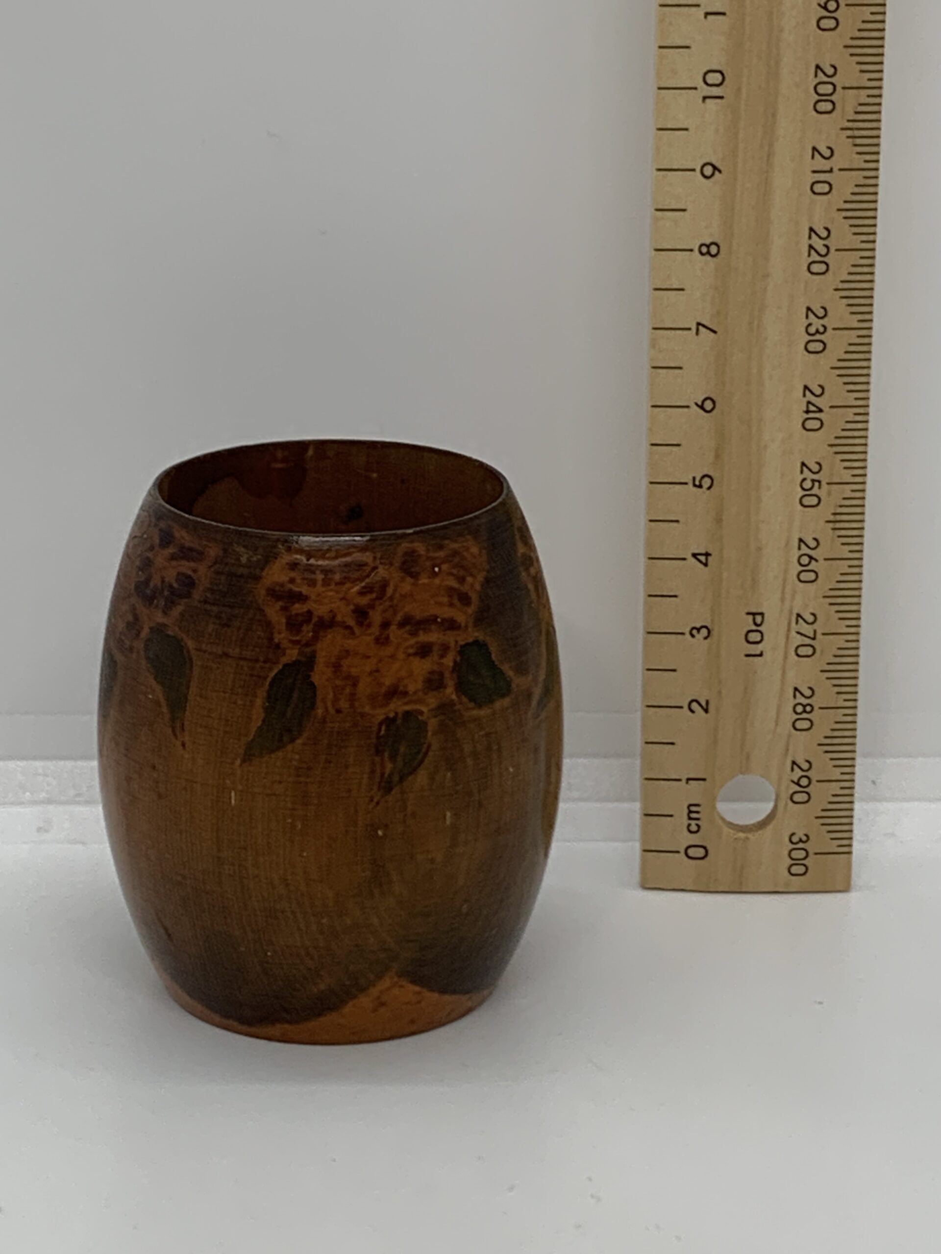 Pokerwork Vase 6cm - Vintage Keepsakes