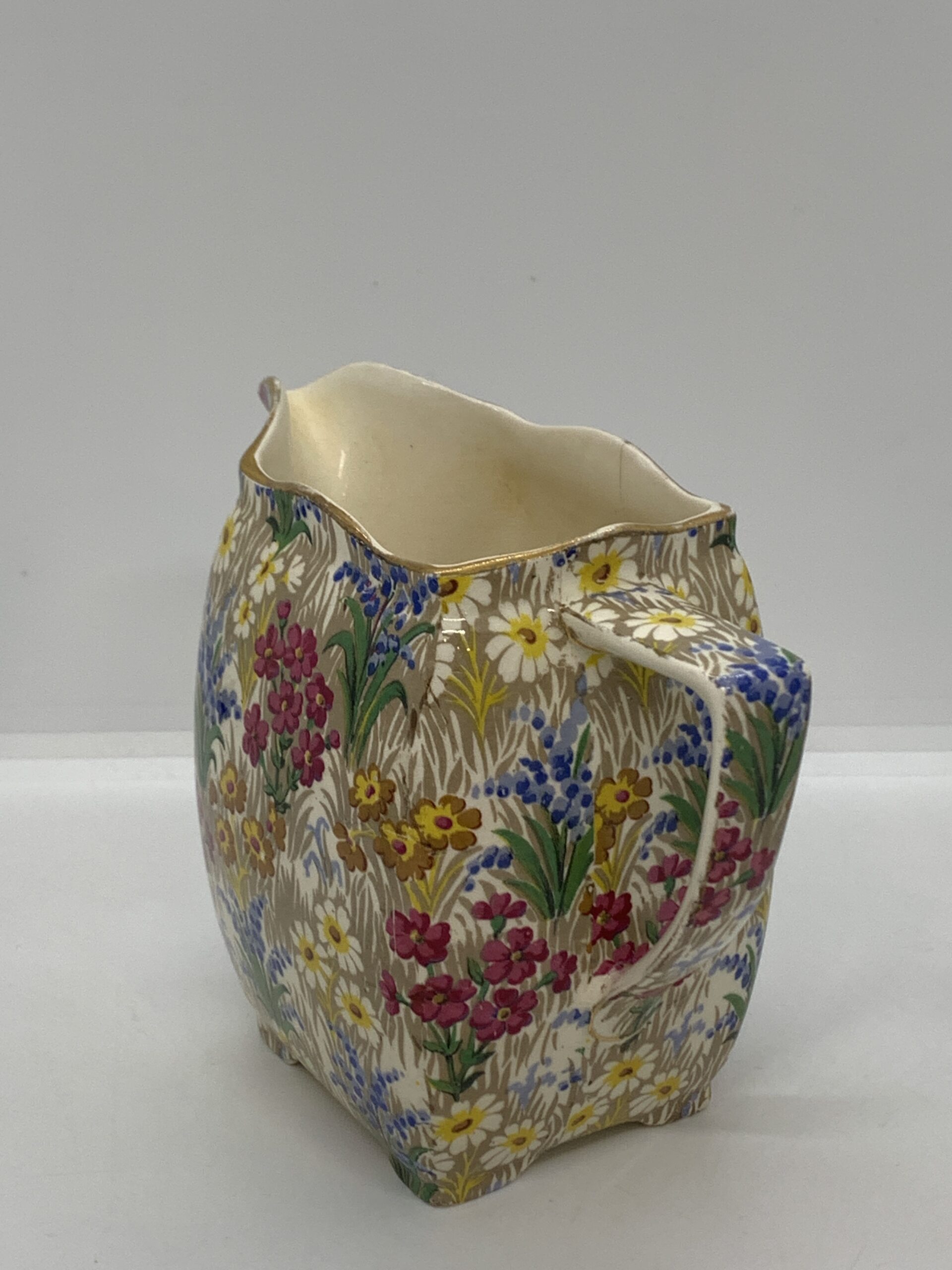 Royal Winton Marguerite Chintz - square form - Jug 11.5cm - Vintage ...