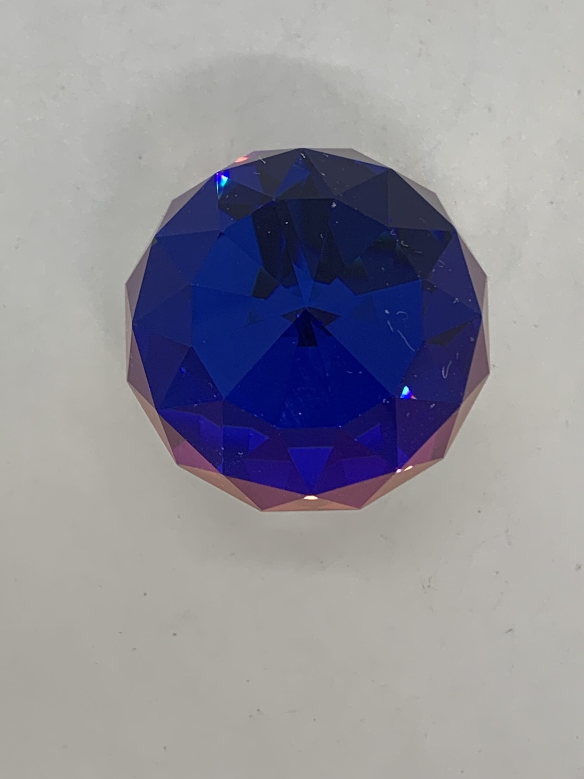 Faceted Round Paperweight 3.5cm - Vintage Keepsakes