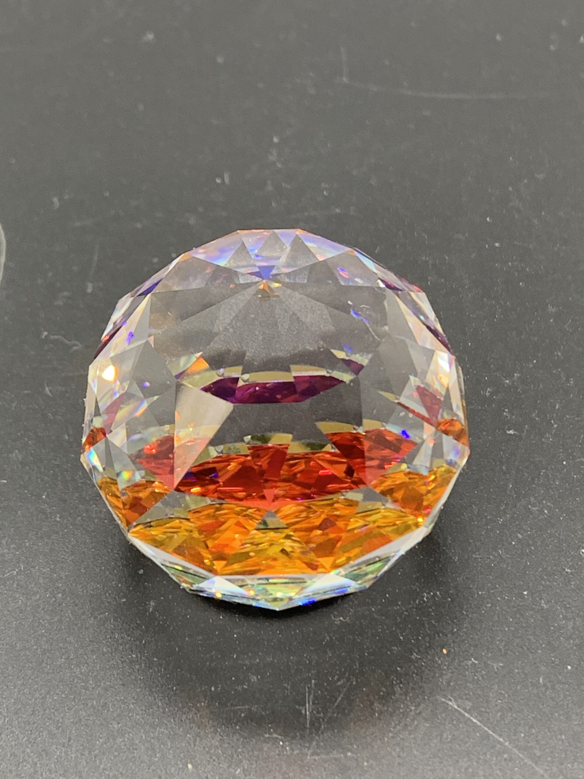 Faceted Round Paperweight 3.5cm - Vintage Keepsakes