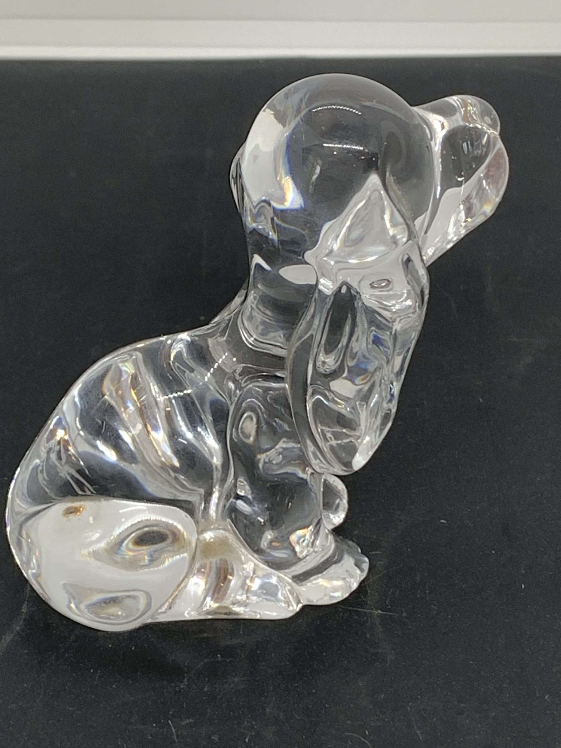 Daum Glass Beagle 10cm - Vintage Keepsakes