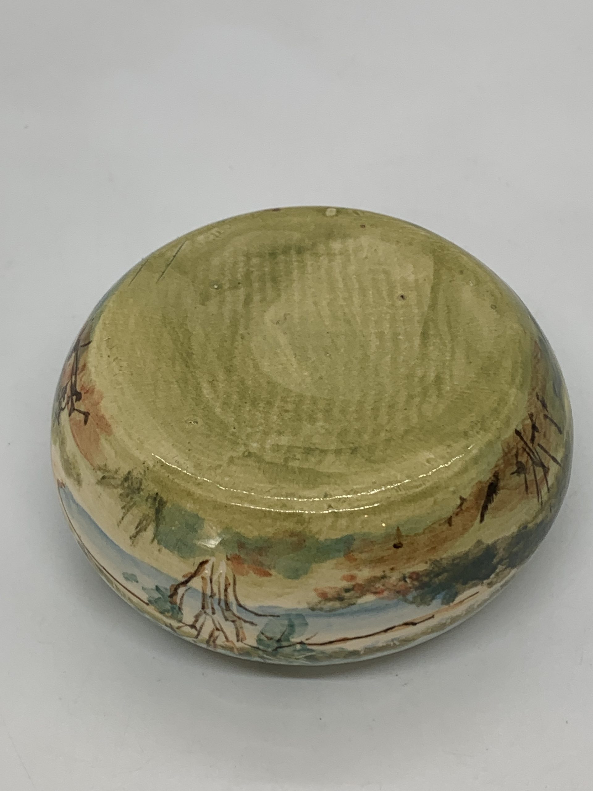 Janet Hassall Handpainted Pottery Bowl 10cm (1997) - Vintage Keepsakes