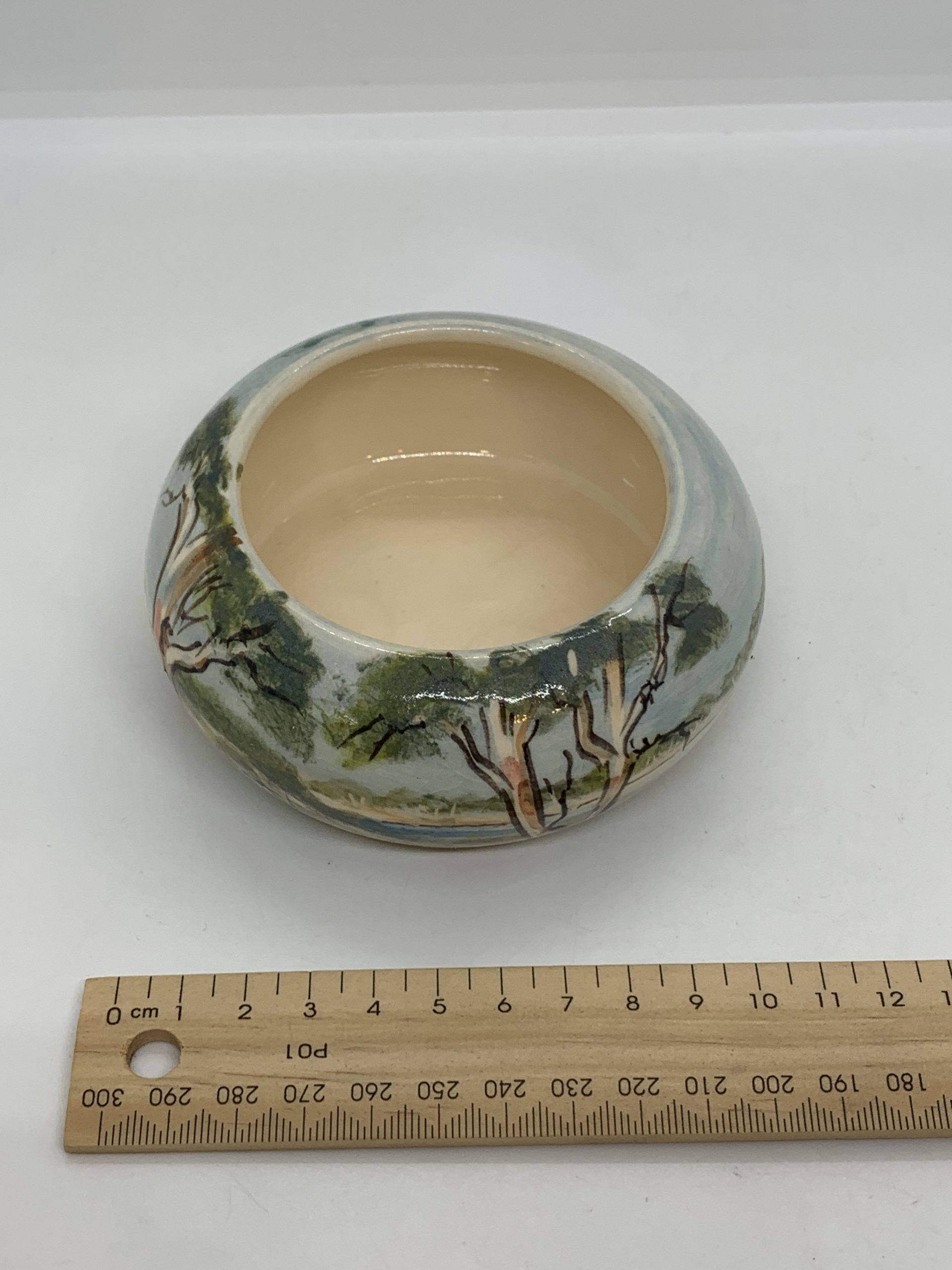 Janet Hassall Handpainted Pottery Bowl 10cm (1997) - Vintage Keepsakes
