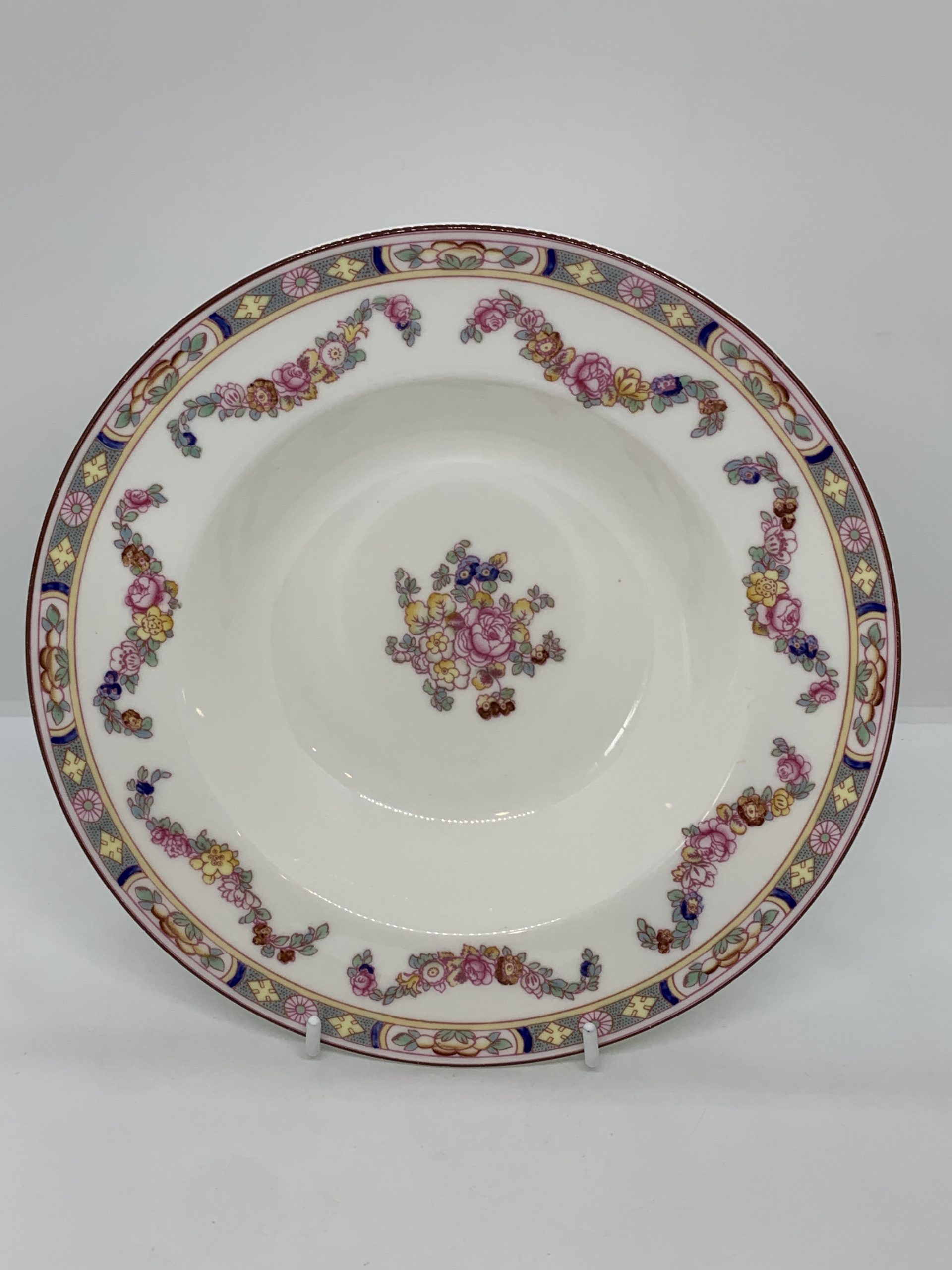 Minton Bone China A.4807 Minton Rose Bowl 23cm - Vintage Keepsakes