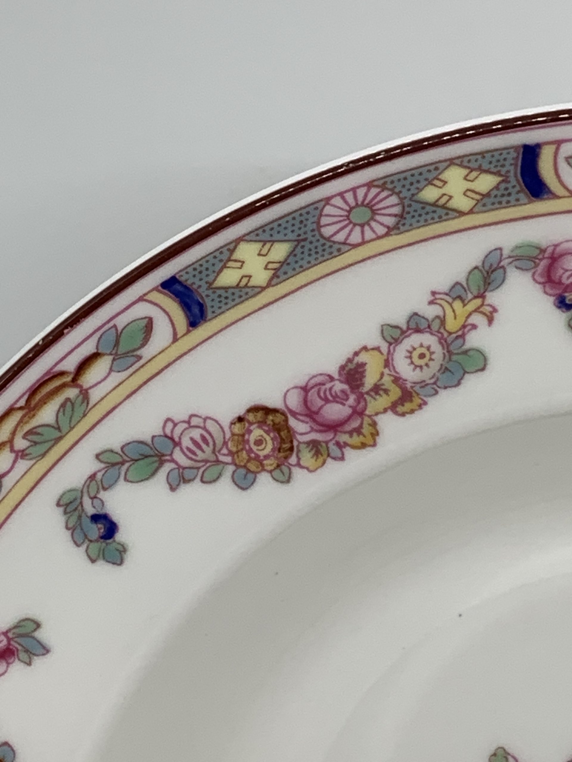 Minton Bone China A.4807 Minton Rose Bowl 23cm - Vintage Keepsakes