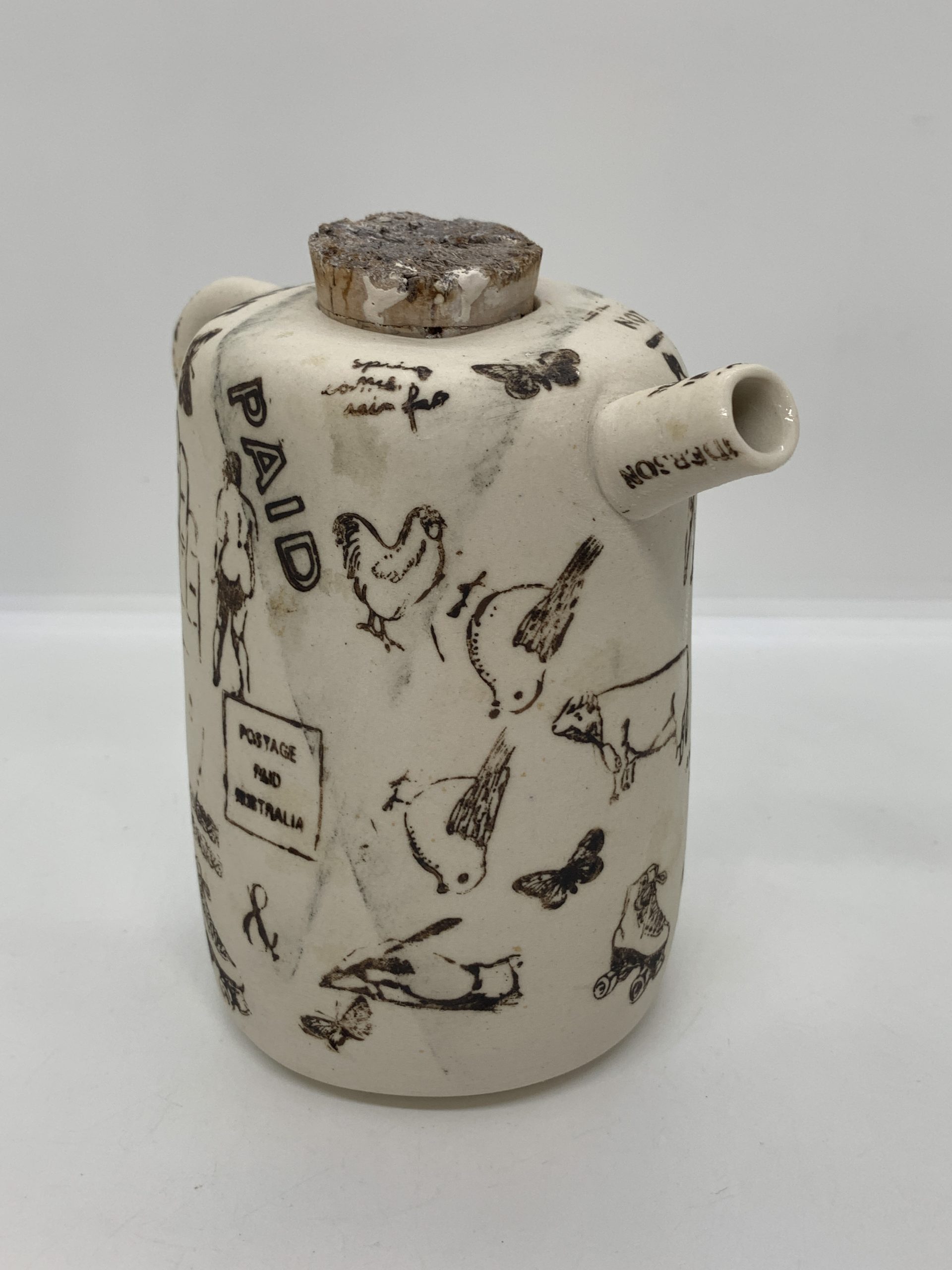 Sue Sanderson Pottery Teapot 16cm - Vintage Keepsakes