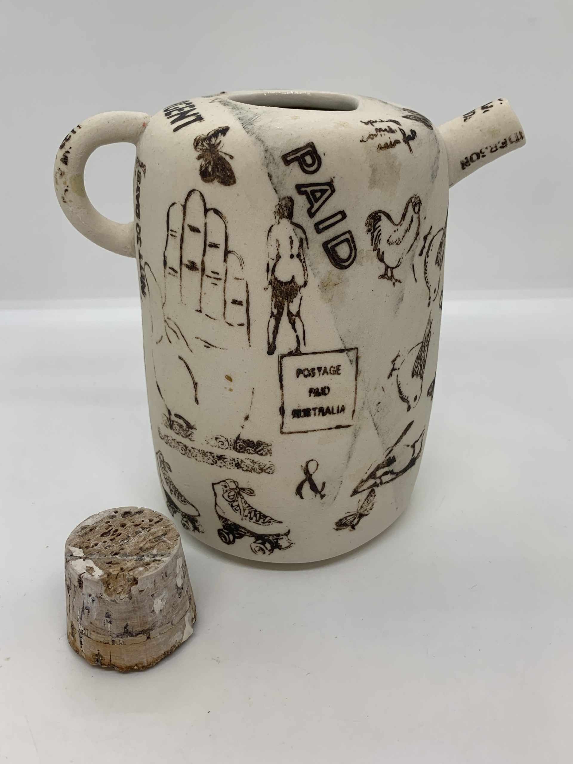 Sue Sanderson Pottery Teapot 16cm - Vintage Keepsakes