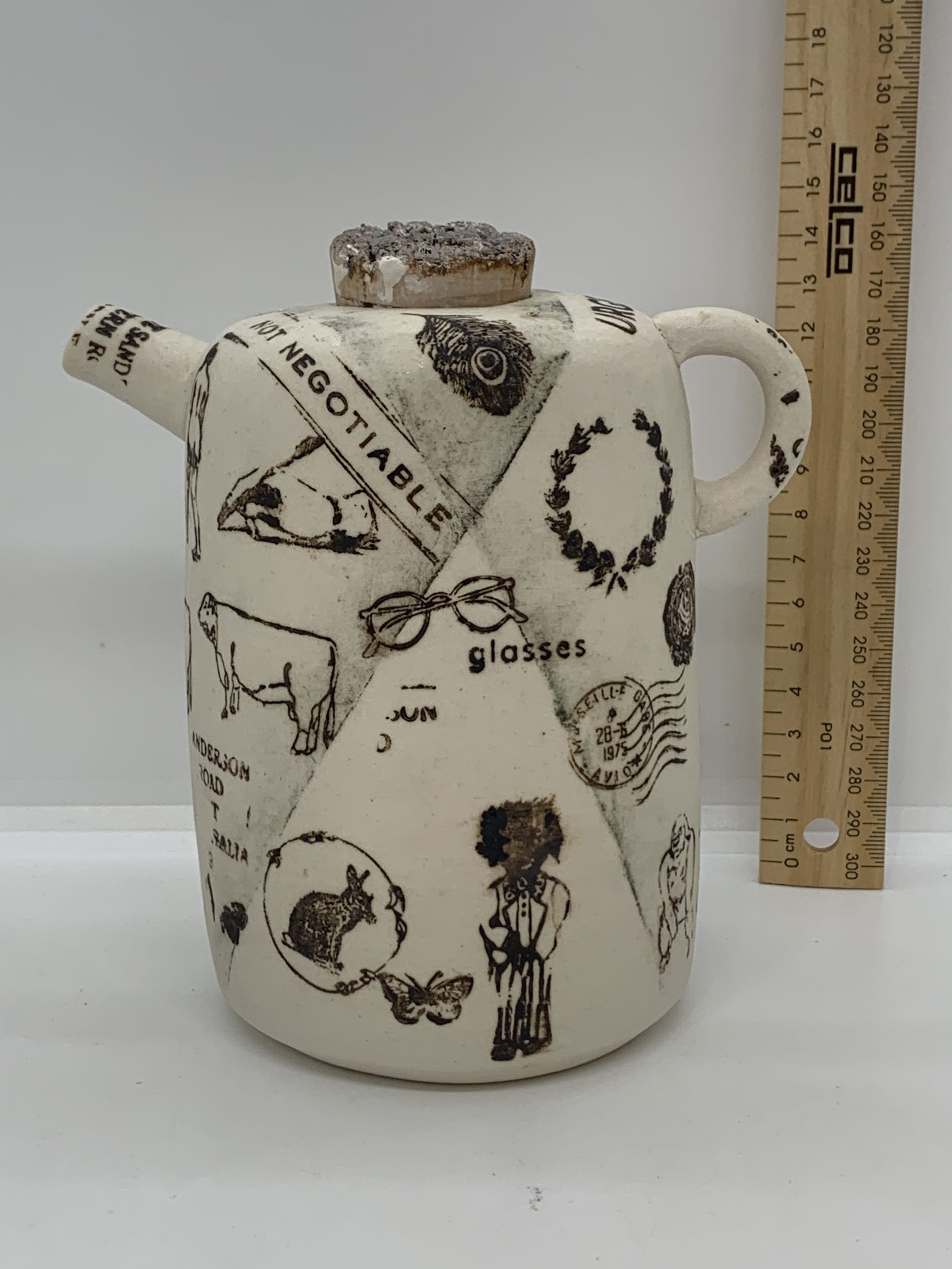 Sue Sanderson Pottery Teapot 16cm - Vintage Keepsakes
