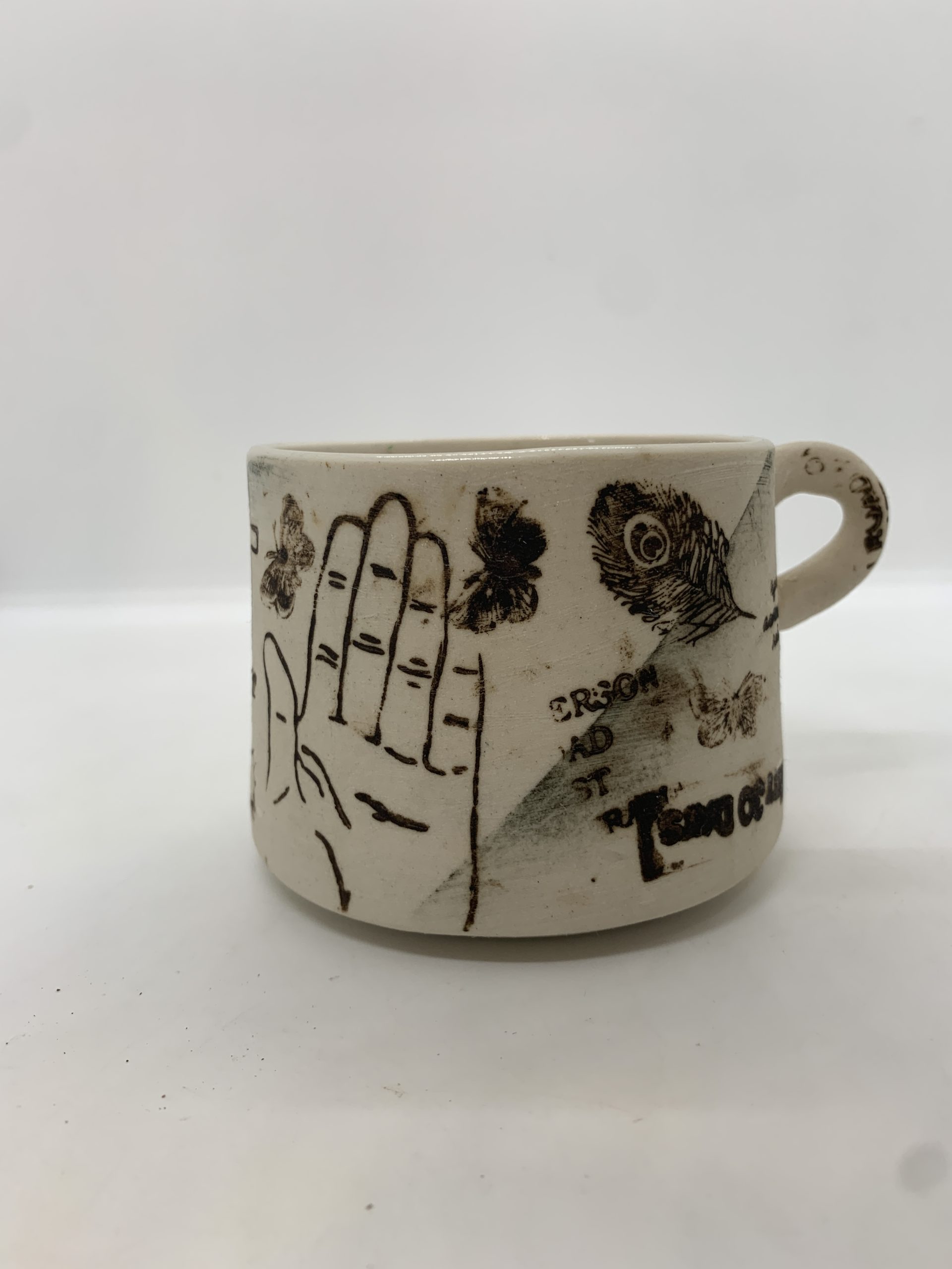 Sue Sanderson Potter Teacup 7cm - Vintage Keepsakes