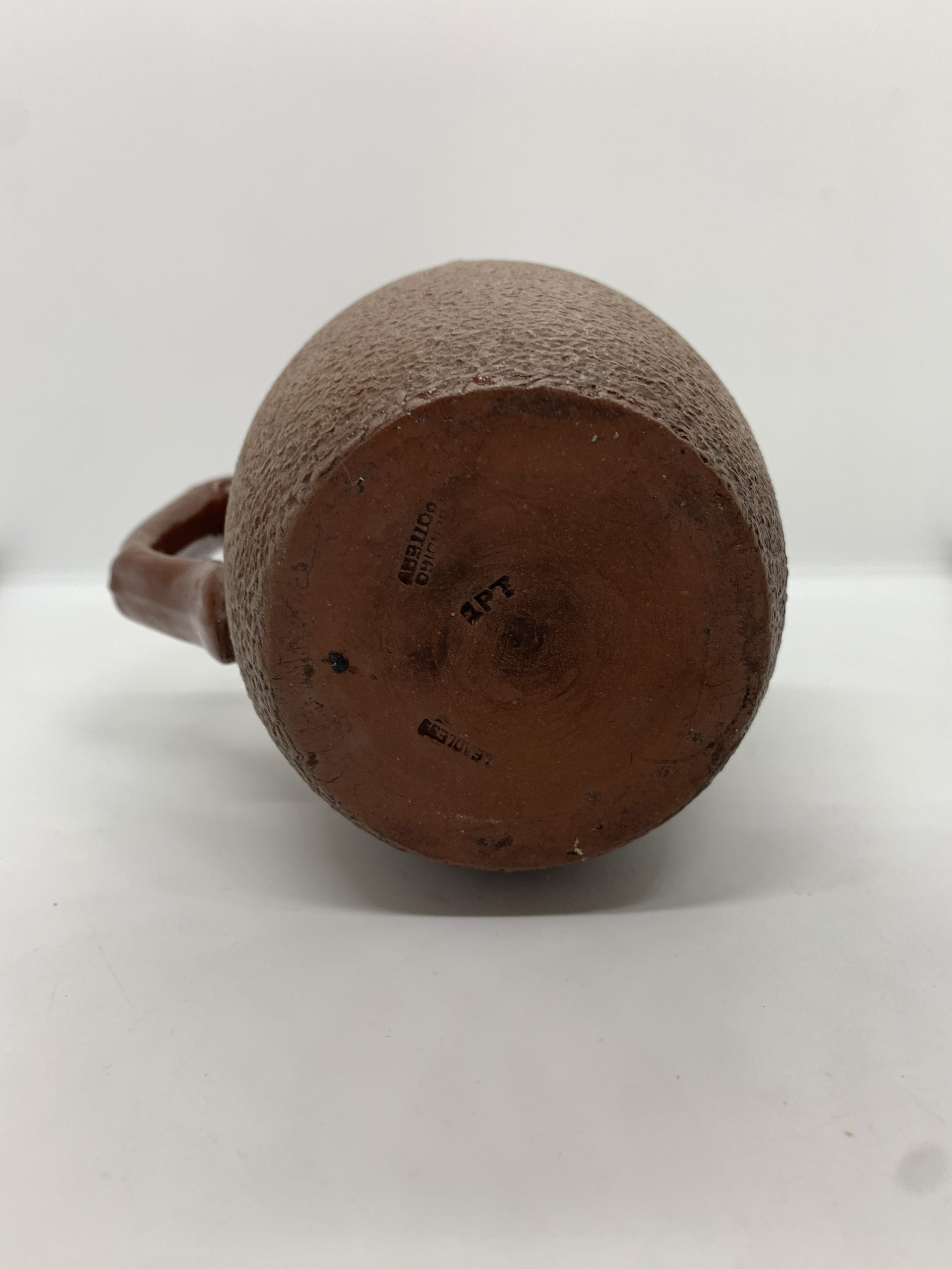 Bendigo Pottery Leadless 1 Pint Brown Pottery Jug 14cm - Vintage Keepsakes