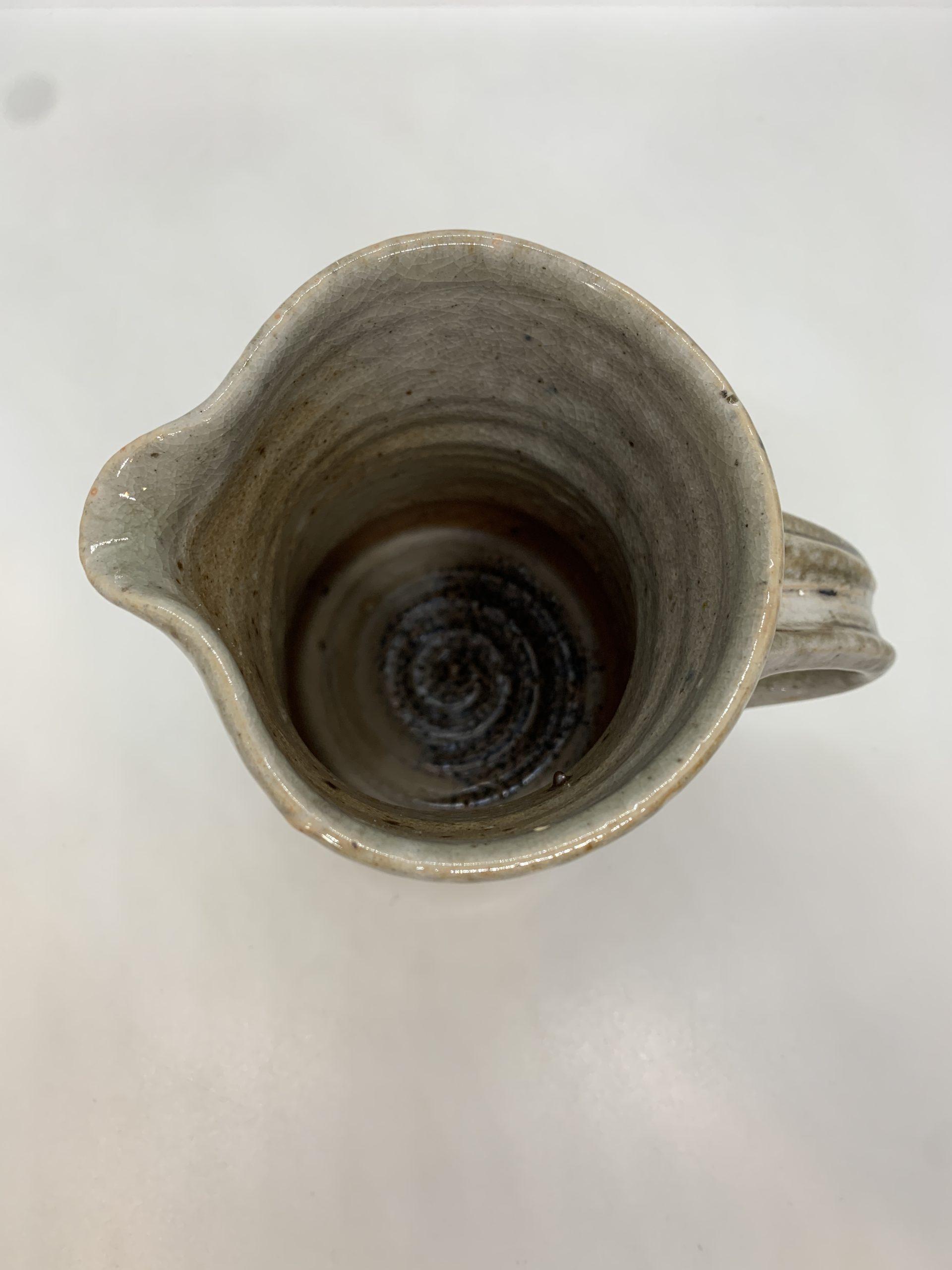 Janet Mansfield Wood Fired Pottery Jug 14.5cm (signed) - Vintage Keepsakes