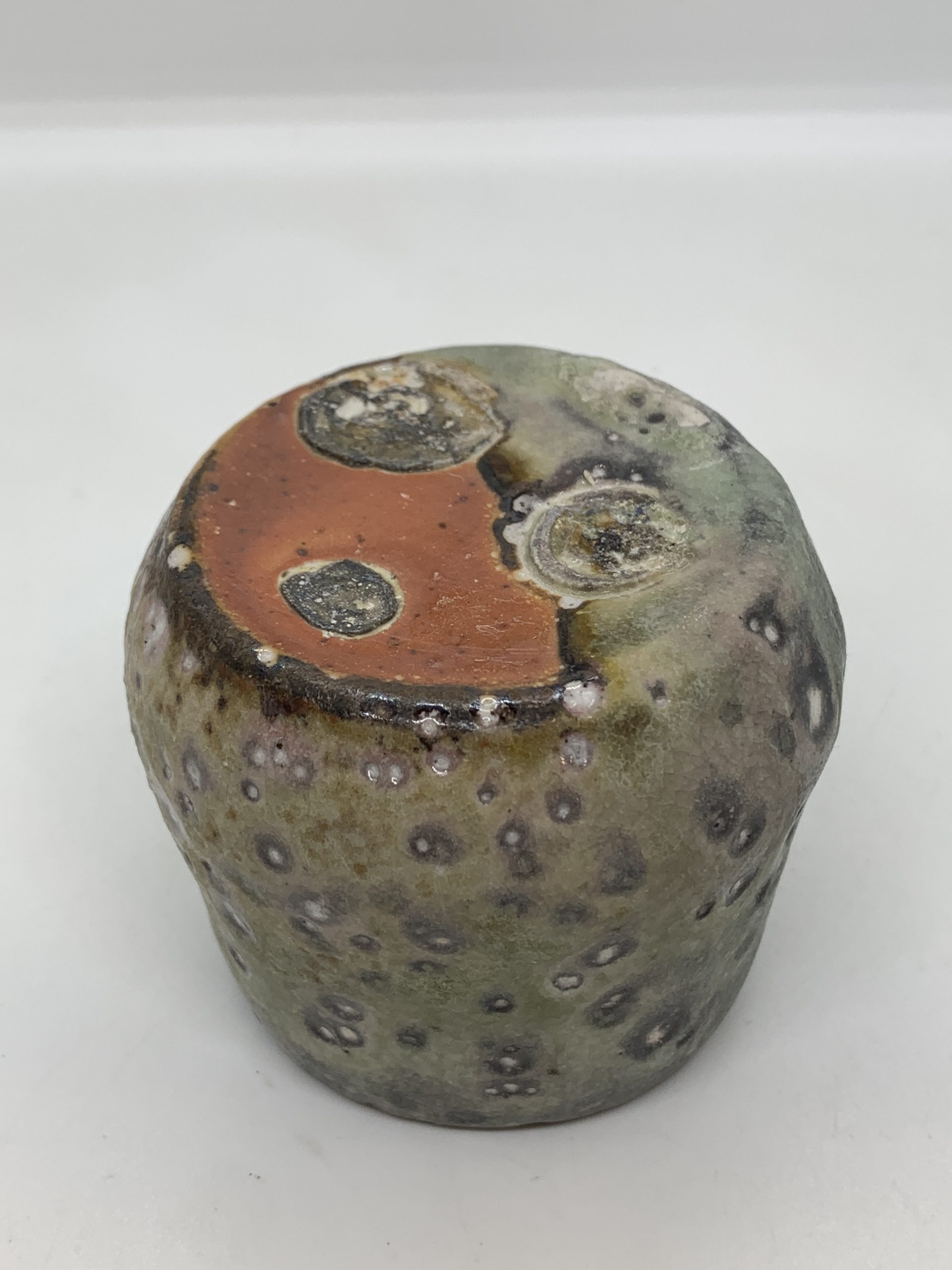 Gail Nichols (attrib) Lava Glaze Bowl 6.5cm high - Vintage Keepsakes