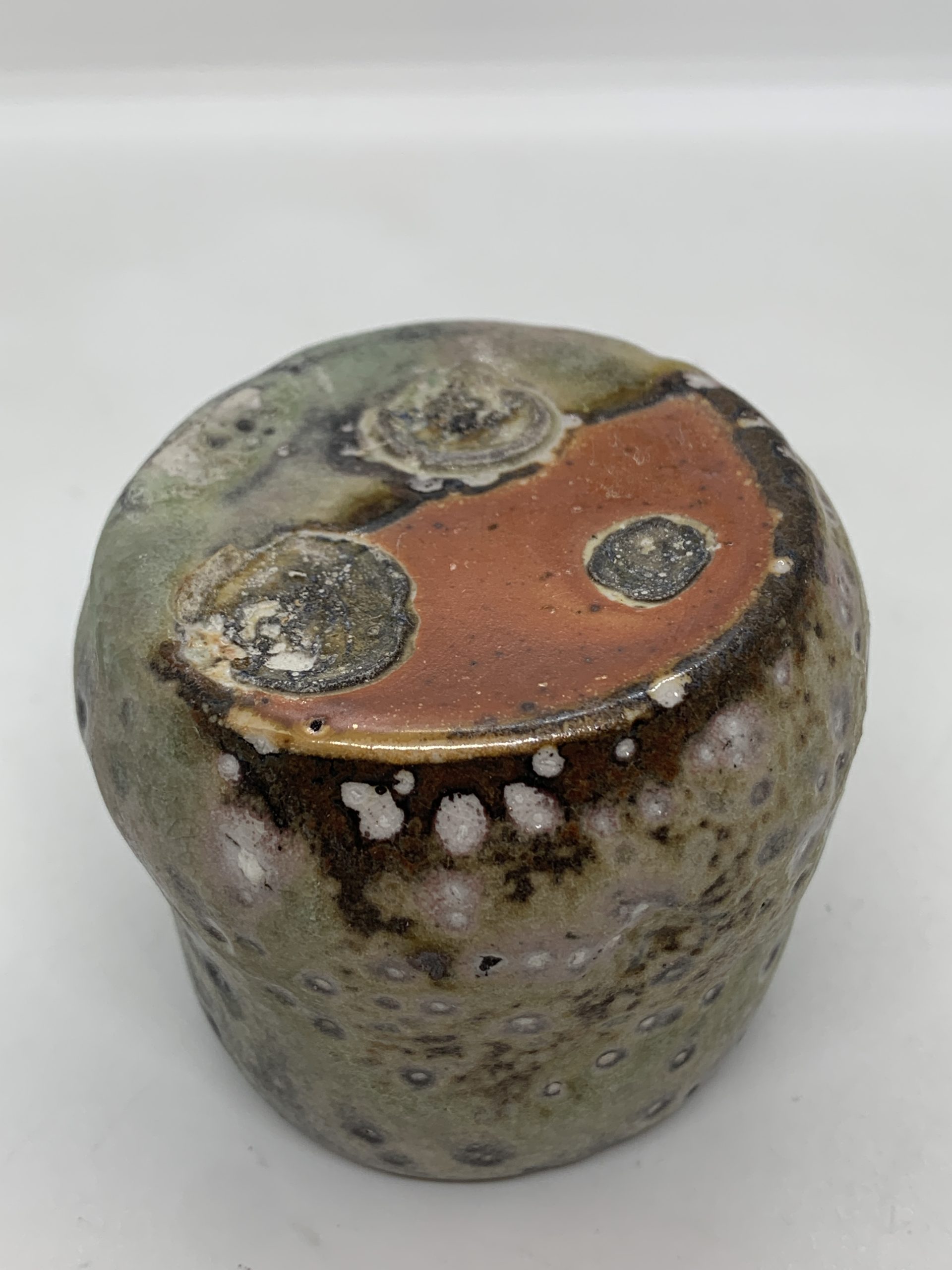 Gail Nichols (attrib) Lava Glaze Bowl 6.5cm high - Vintage Keepsakes