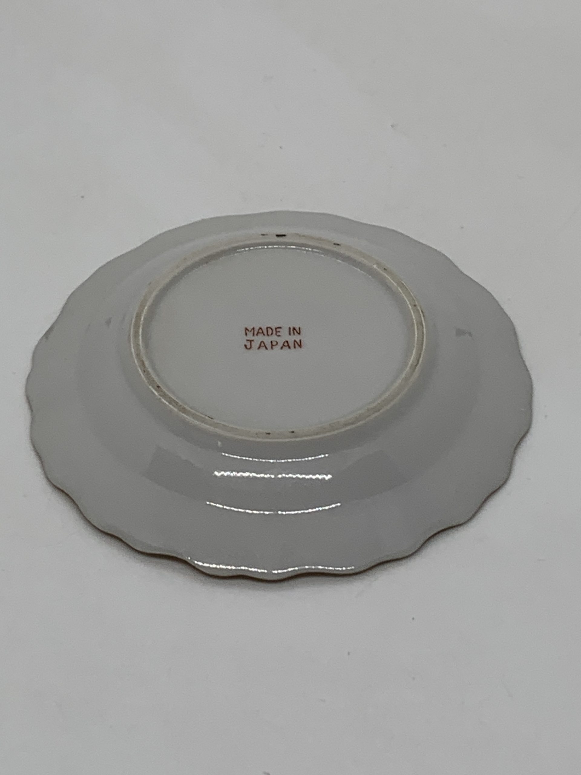 Japanese Comedic China Tray 10cm - Vintage Keepsakes
