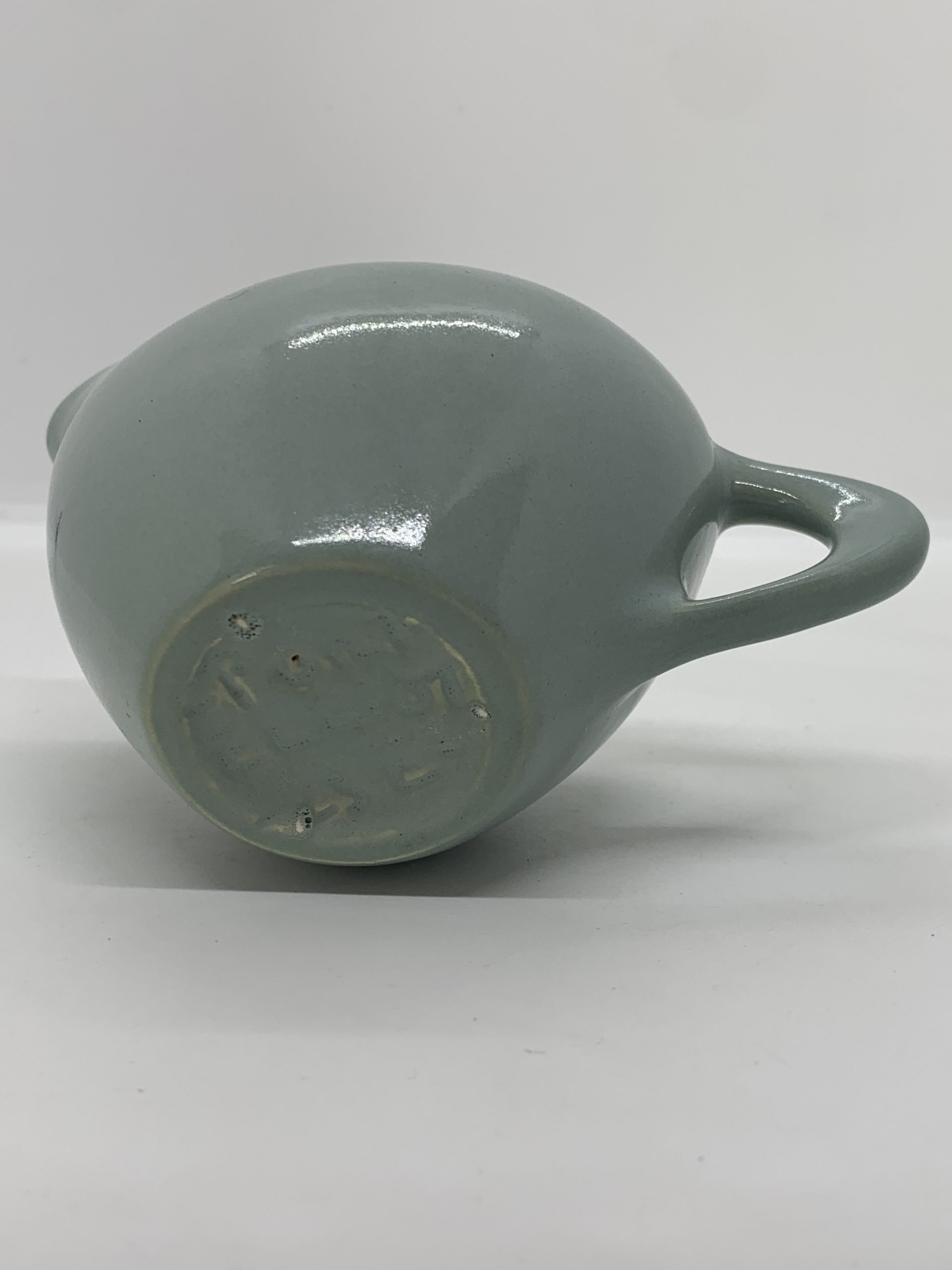 Fort Elliot Pottery Blue Jug 8cm high - Vintage Keepsakes