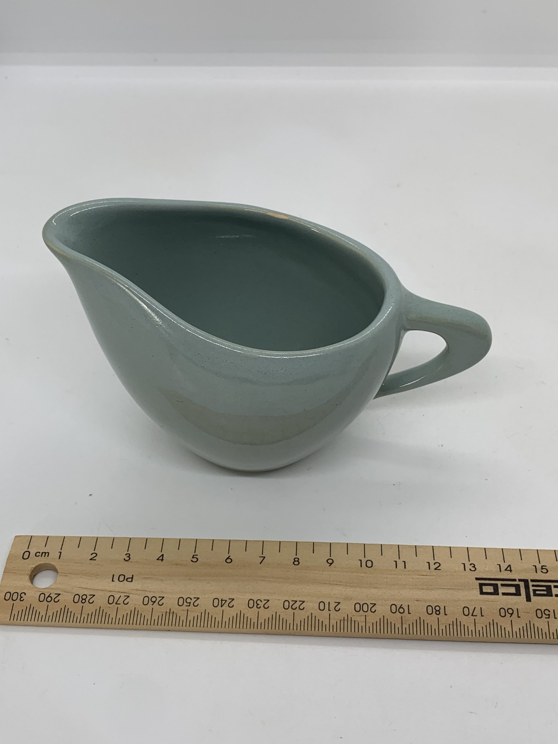 Fort Elliot Pottery Blue Jug 8cm high - Vintage Keepsakes