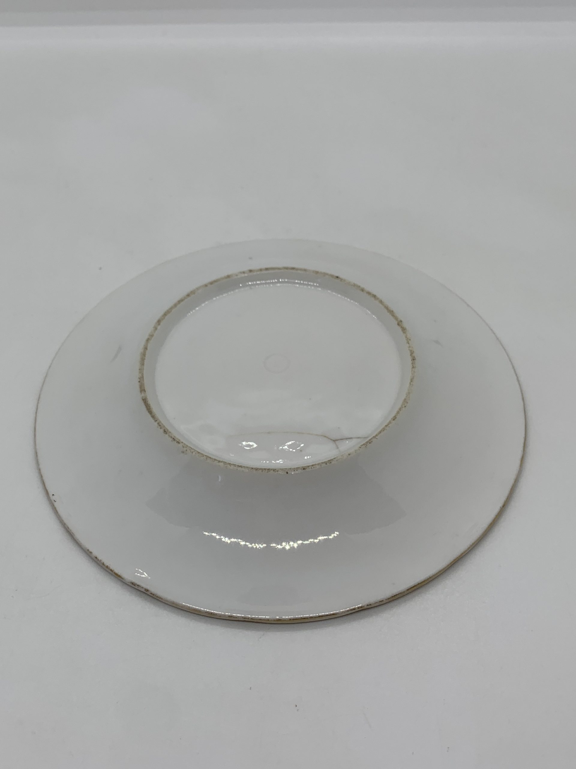 China Black Saucer 14cm AF - Vintage Keepsakes