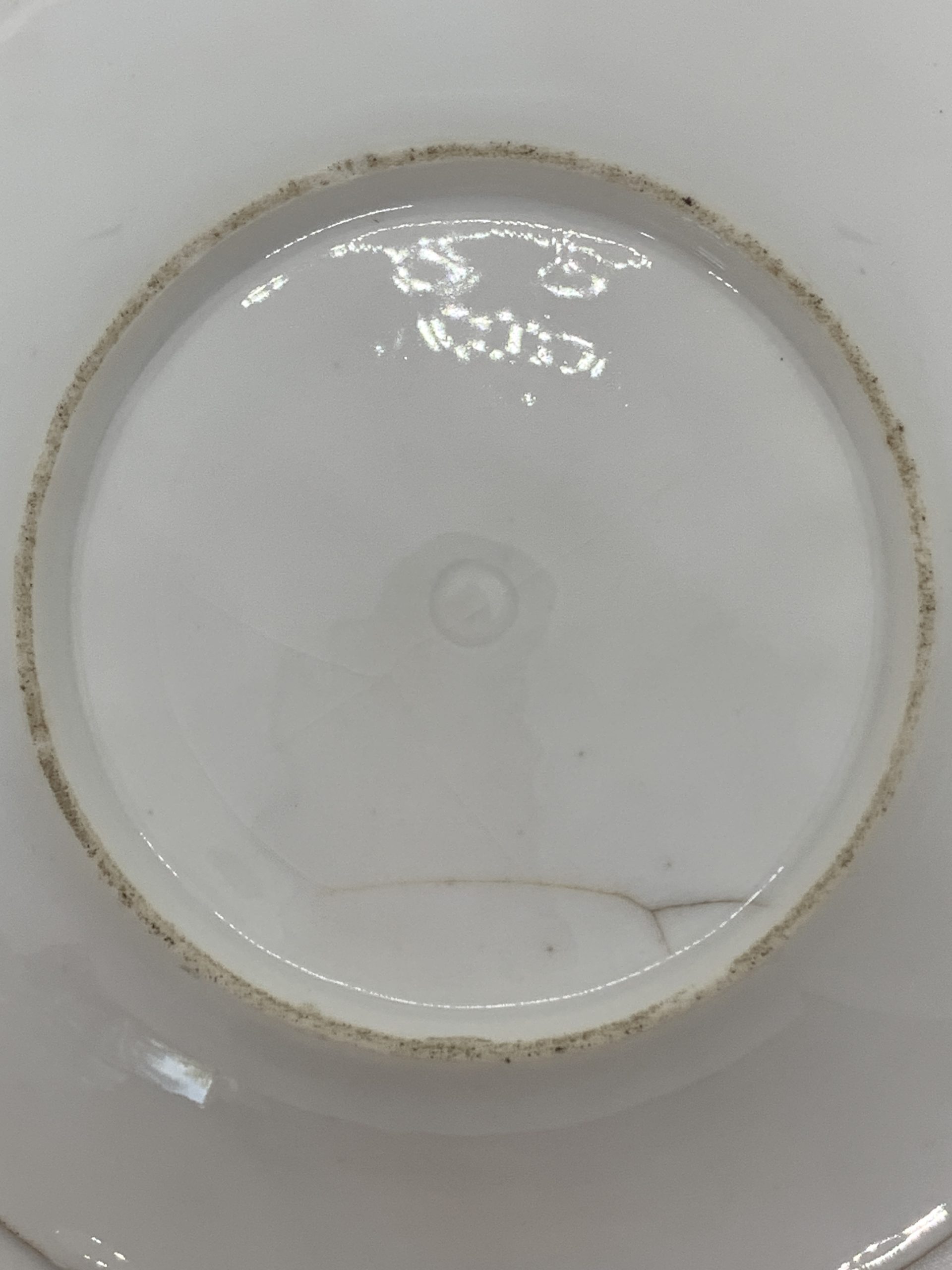 China Black Saucer 14cm AF - Vintage Keepsakes