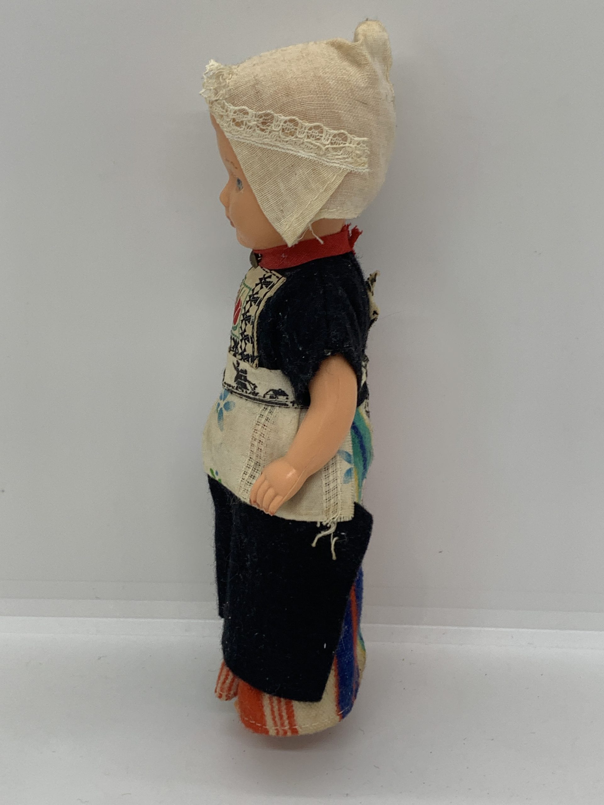 Plastic Celluloid Doll - Holland Theme - 19cm - Vintage Keepsakes