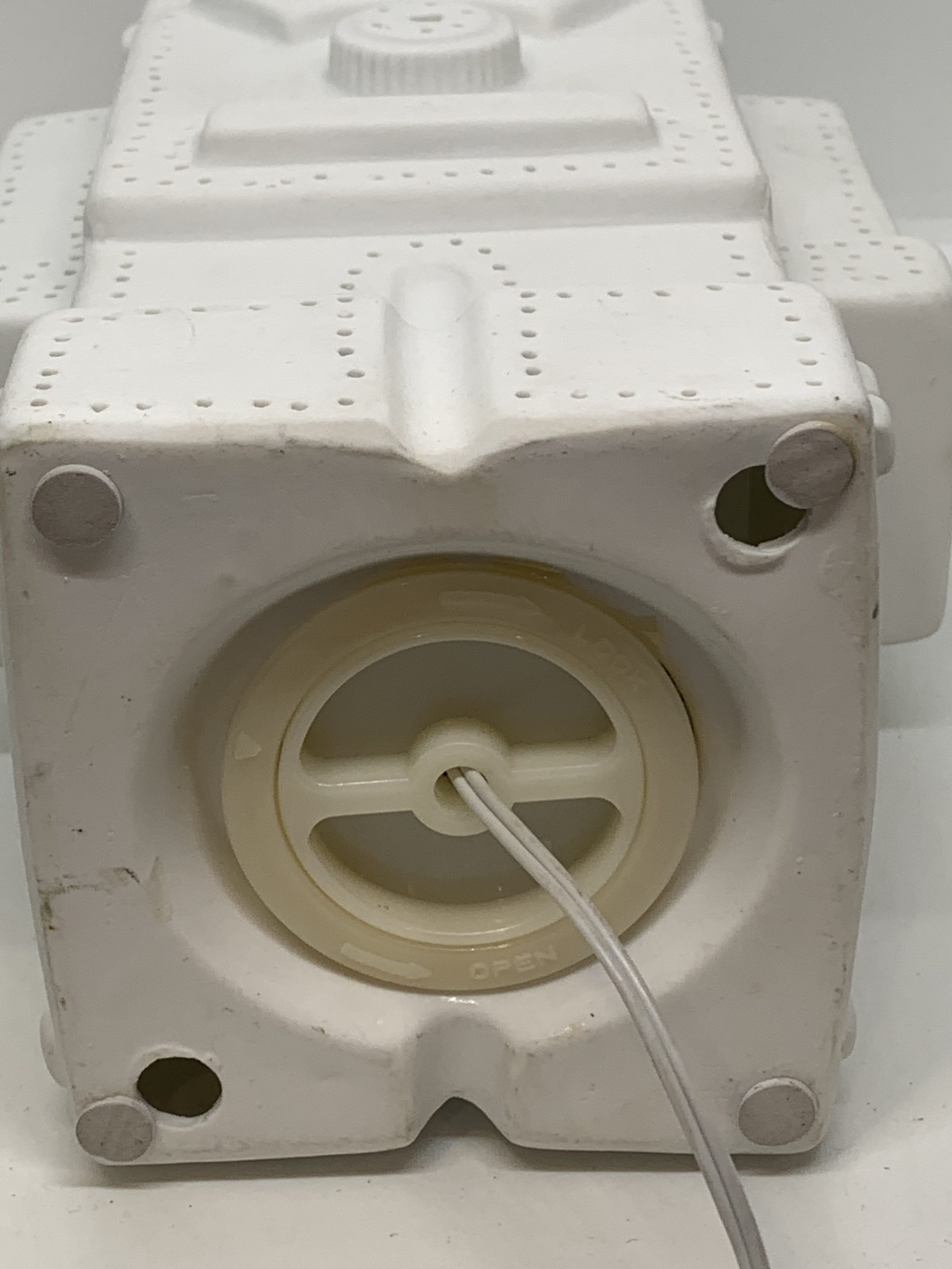 White Robot Form Ceramic Lamp 31cm (working) - Vintage Keepsakes