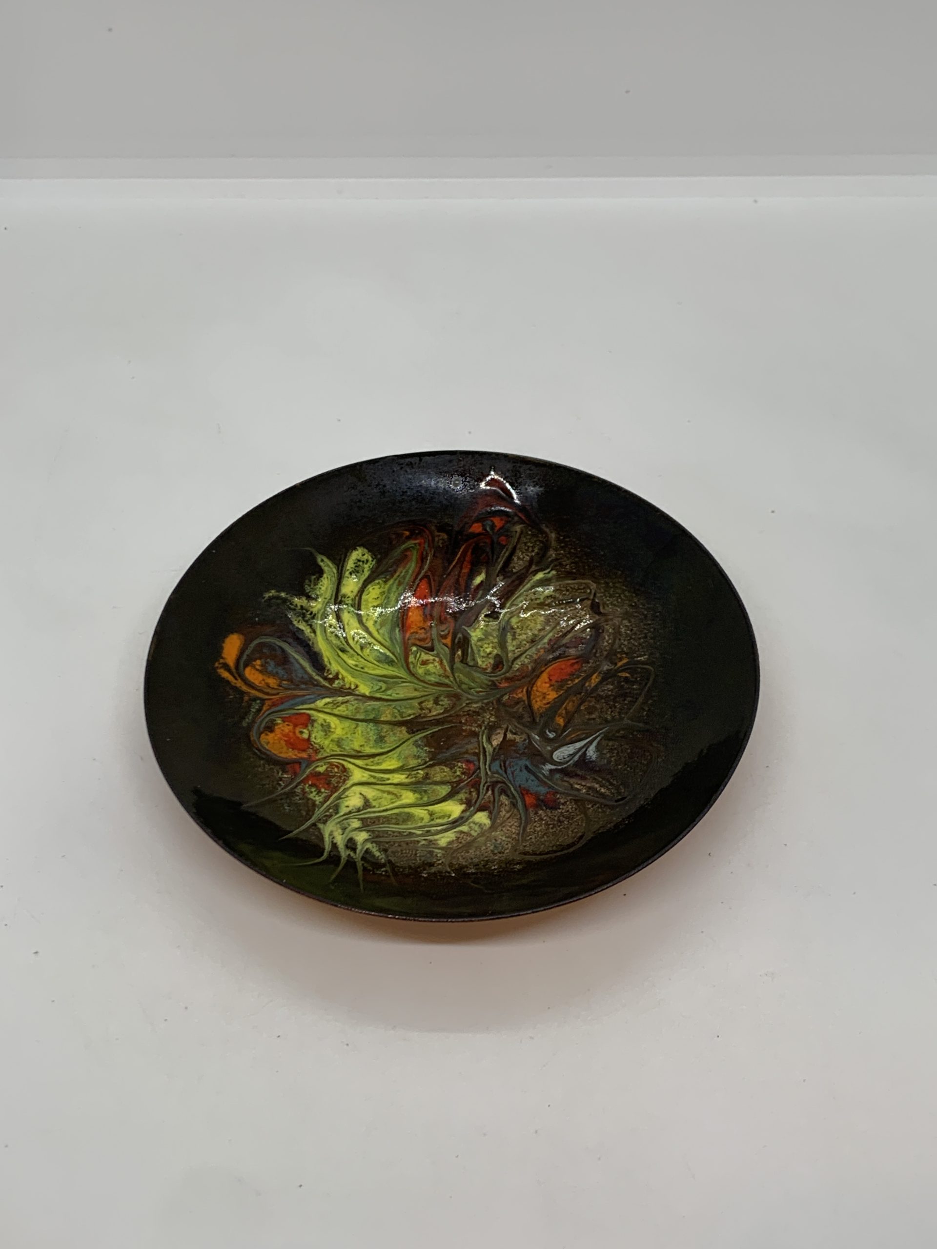 Sweatman Enamel Copper Plate 13cm - Vintage Keepsakes