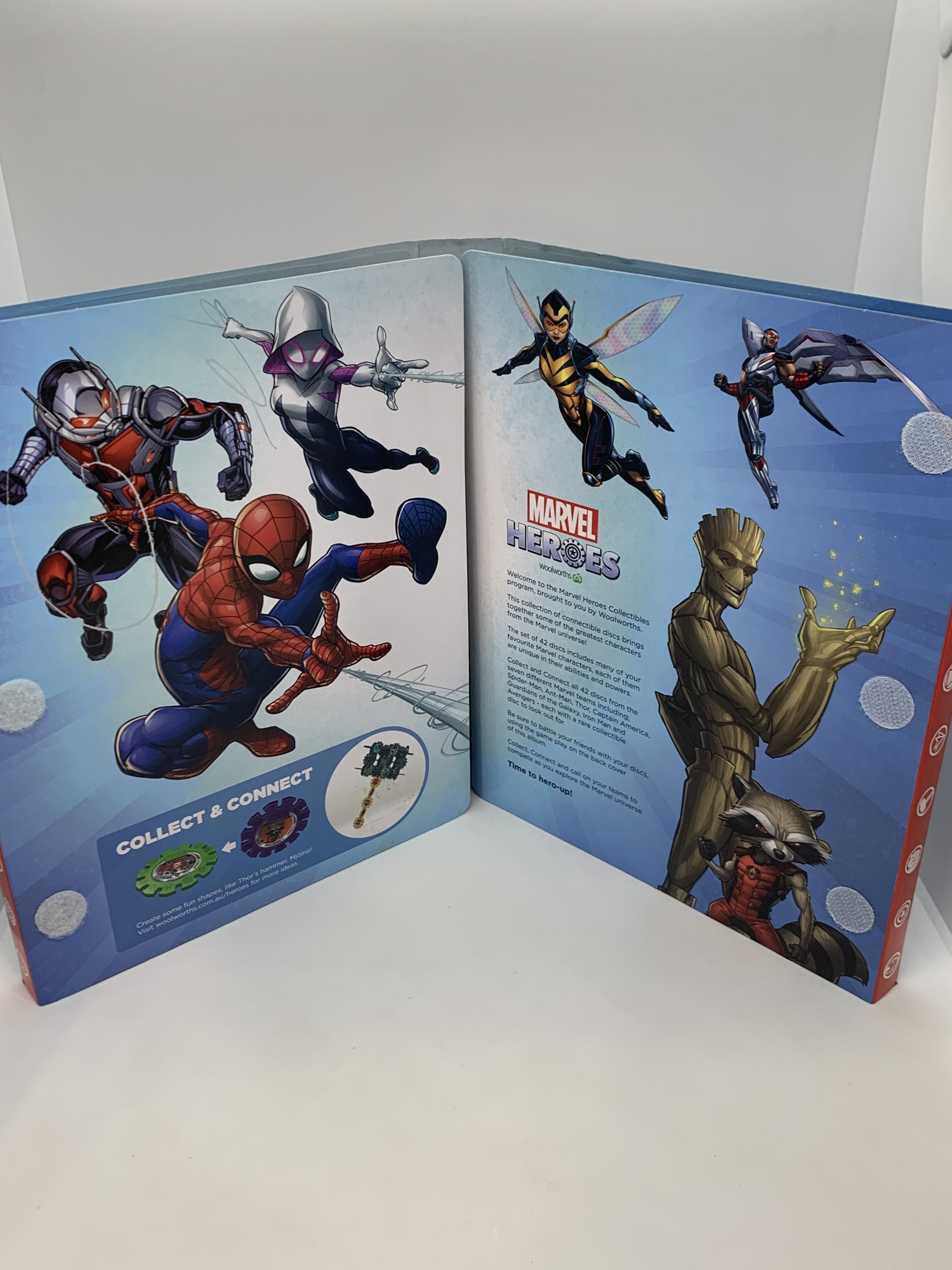 Woolworths Marvel Heroes Discs Album and Discs - Complete - Vintage ...