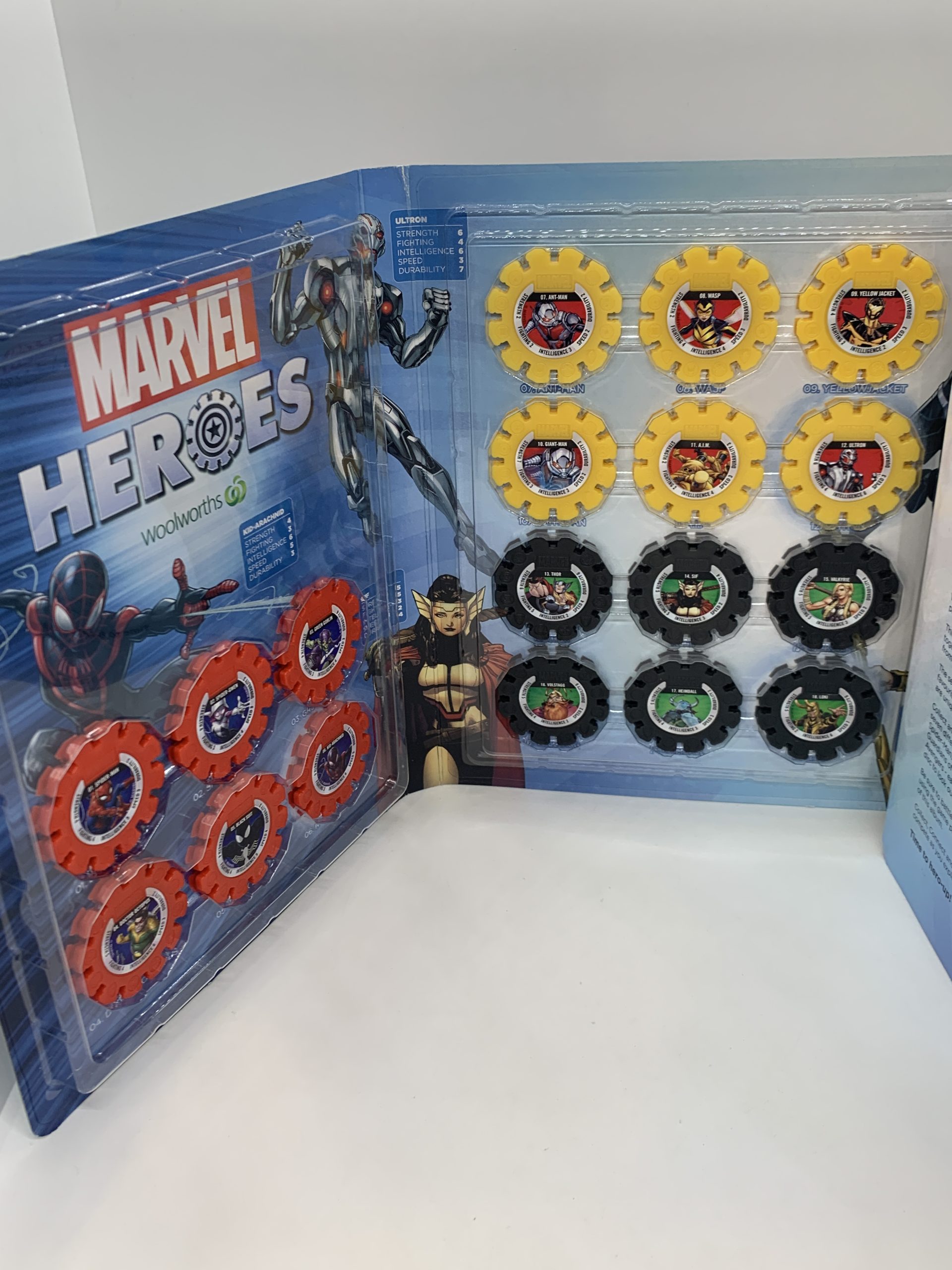 Woolworths Marvel Heroes Discs Album and Discs - Complete - Vintage ...