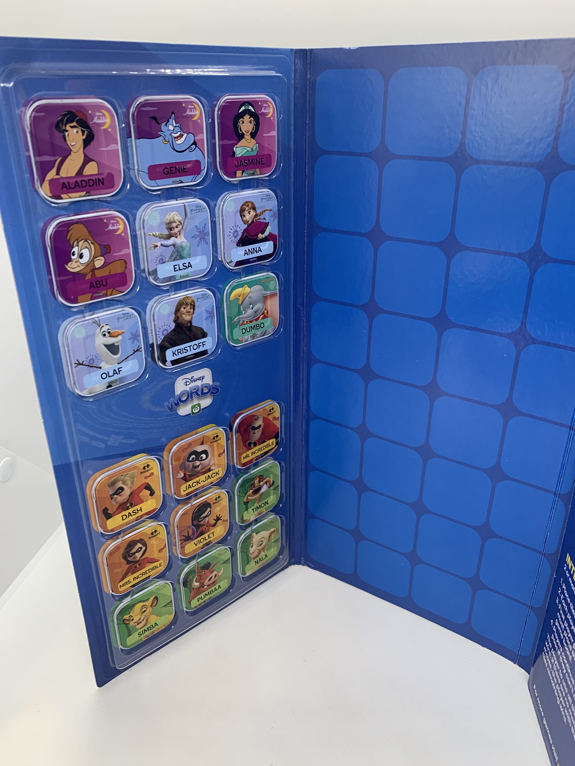 Woolworths Disney Words Tiles in Case - Complete - Vintage Keepsakes