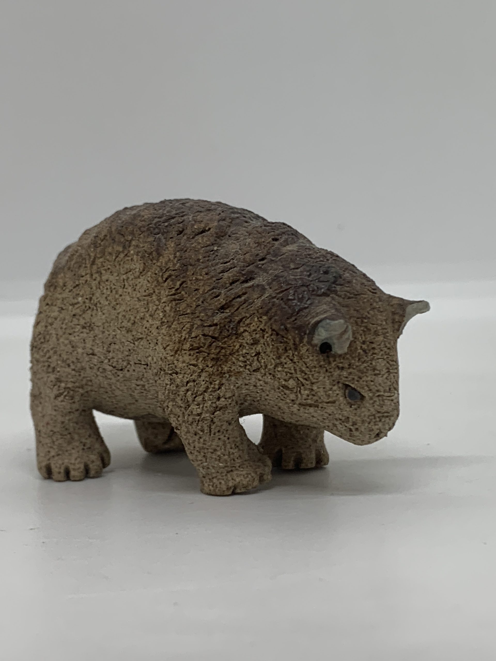 Pottery Wombat marked Wombat 6.5cm - Vintage Keepsakes