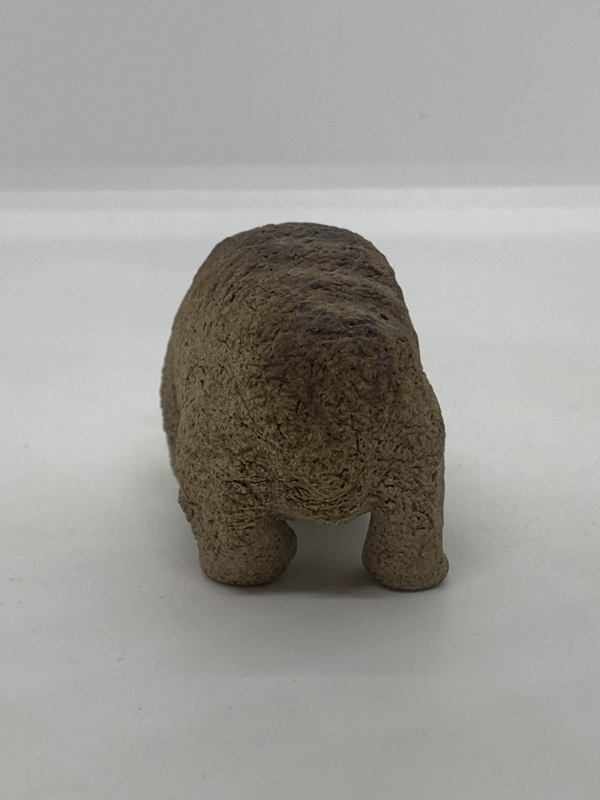 Pottery Wombat marked Wombat 6.5cm - Vintage Keepsakes