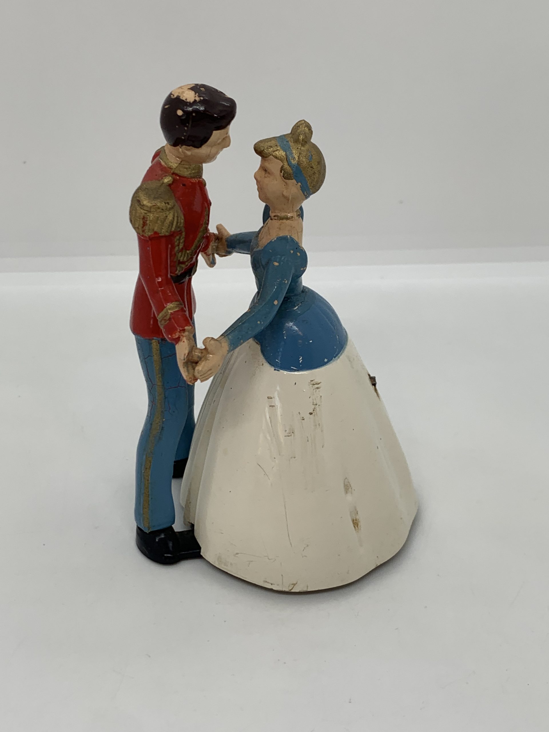 Vintage Tin Plate Wind Up Cinderella and Prince Charming Figures (no ...