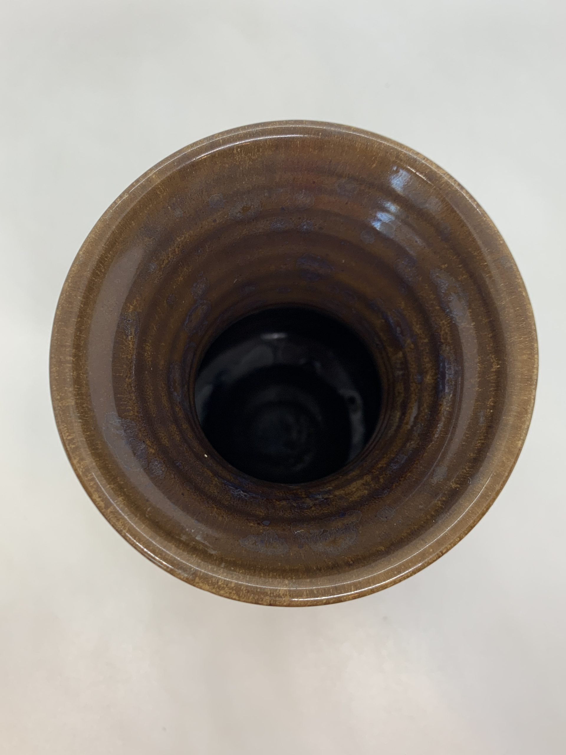 Lachlan Ely Pottery Brown Vase 16.5cm (marked LE 1.7.00) - Vintage ...