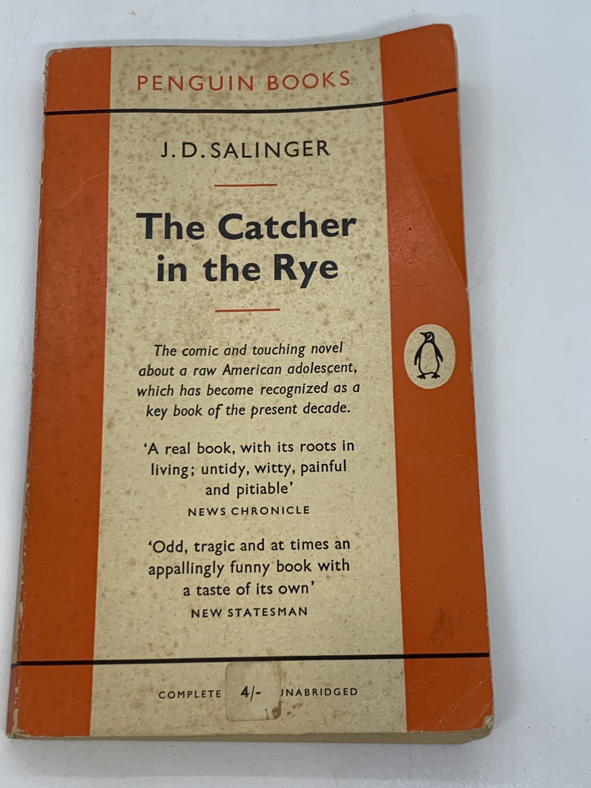 The Catcher in the Rye - JD Salinger AF - Vintage Keepsakes
