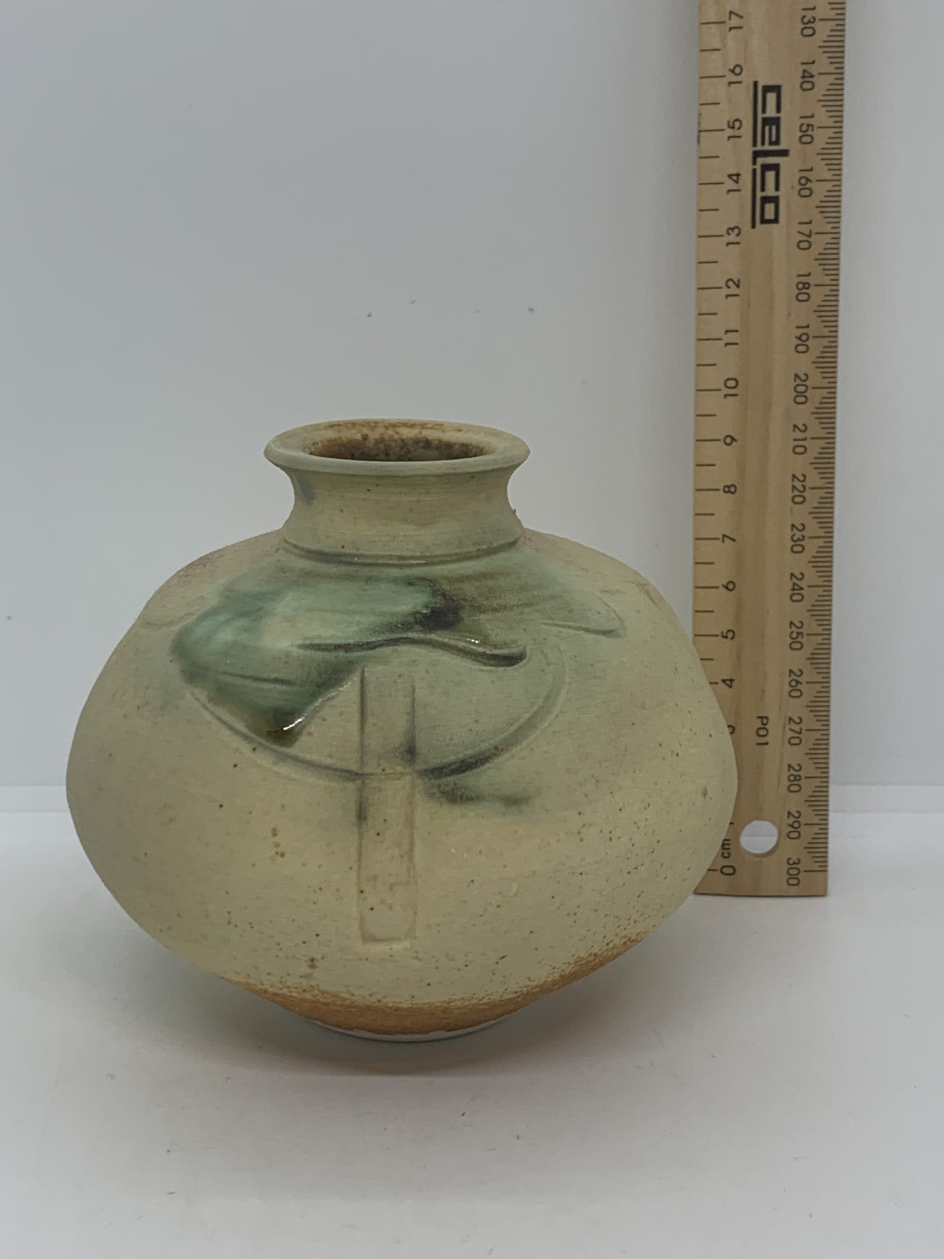 Ursula Straub Pottery Vase 10cm (stamped to lower rim) - Vintage Keepsakes